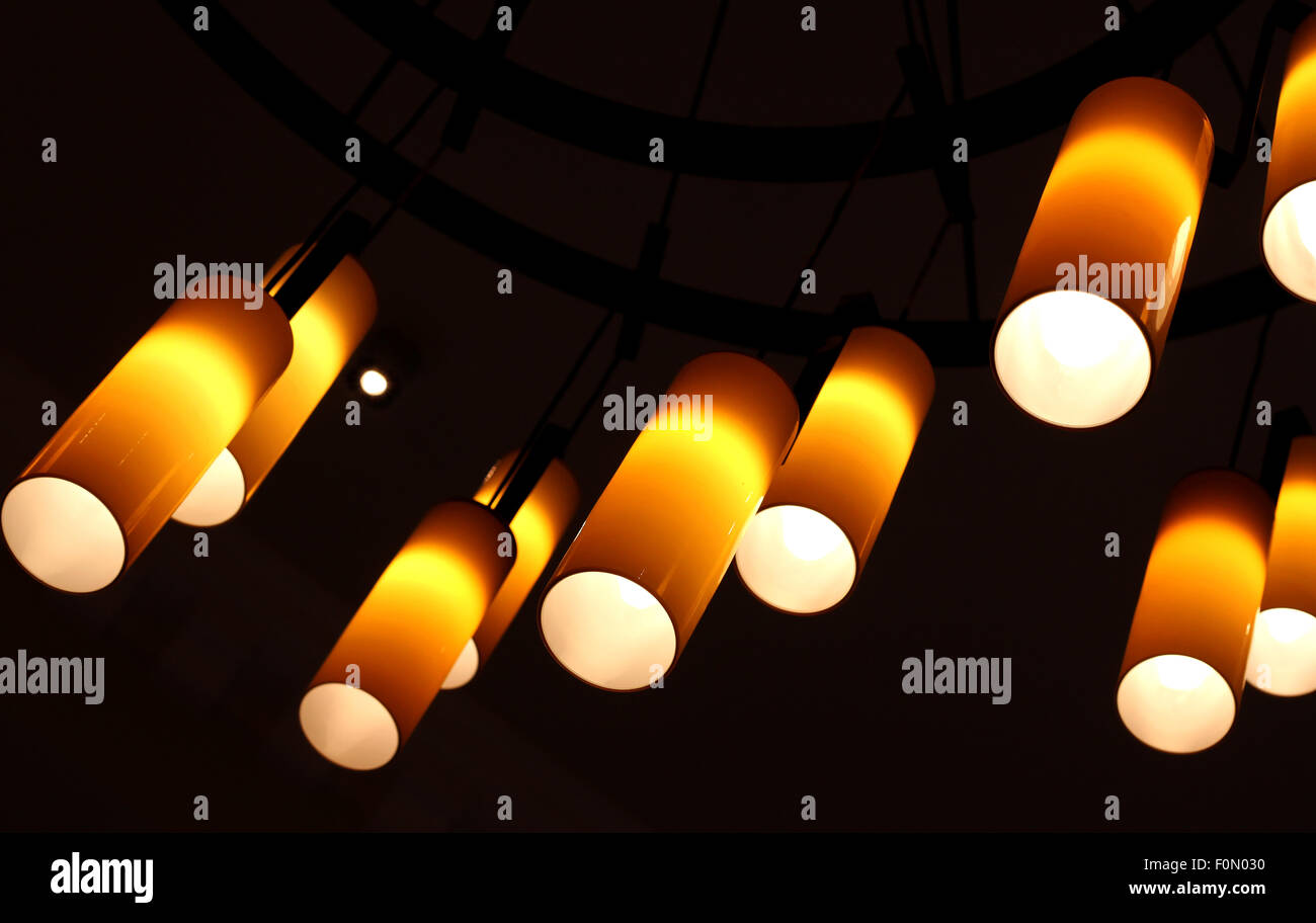 Cafe lights hi-res stock photography and images - Alamy