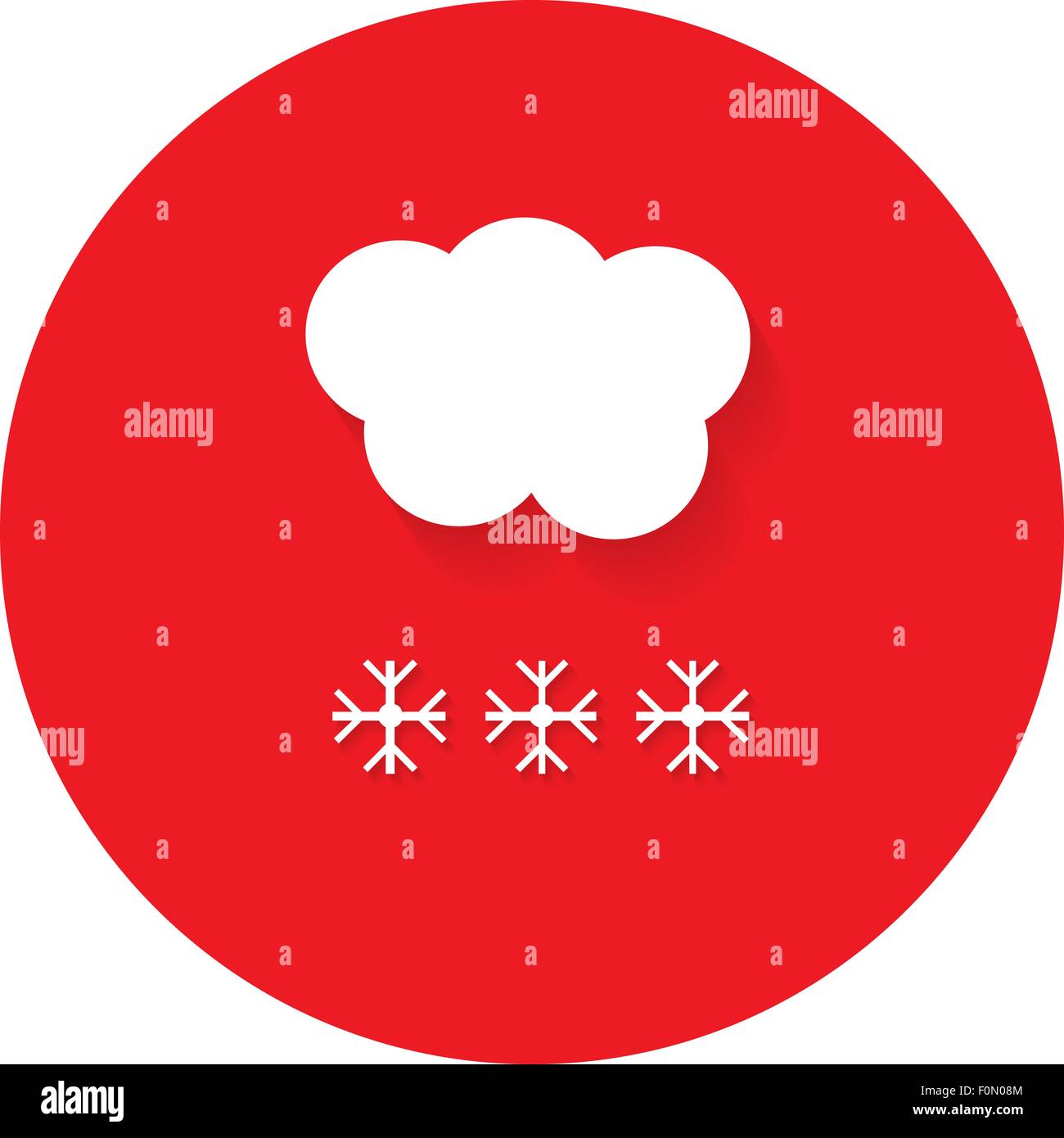 Cloud snow vector icon hi-res stock photography and images - Alamy