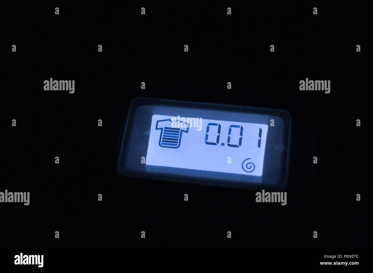 Digital display on a modern day appliance Stock Photo - Alamy