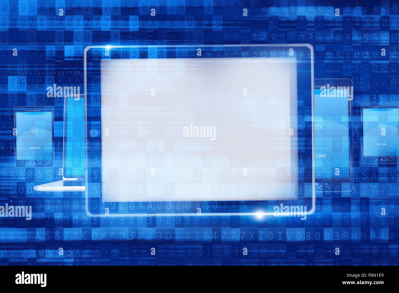 Digital Computer Devices. Mobile Devices Concept Illustration with ...