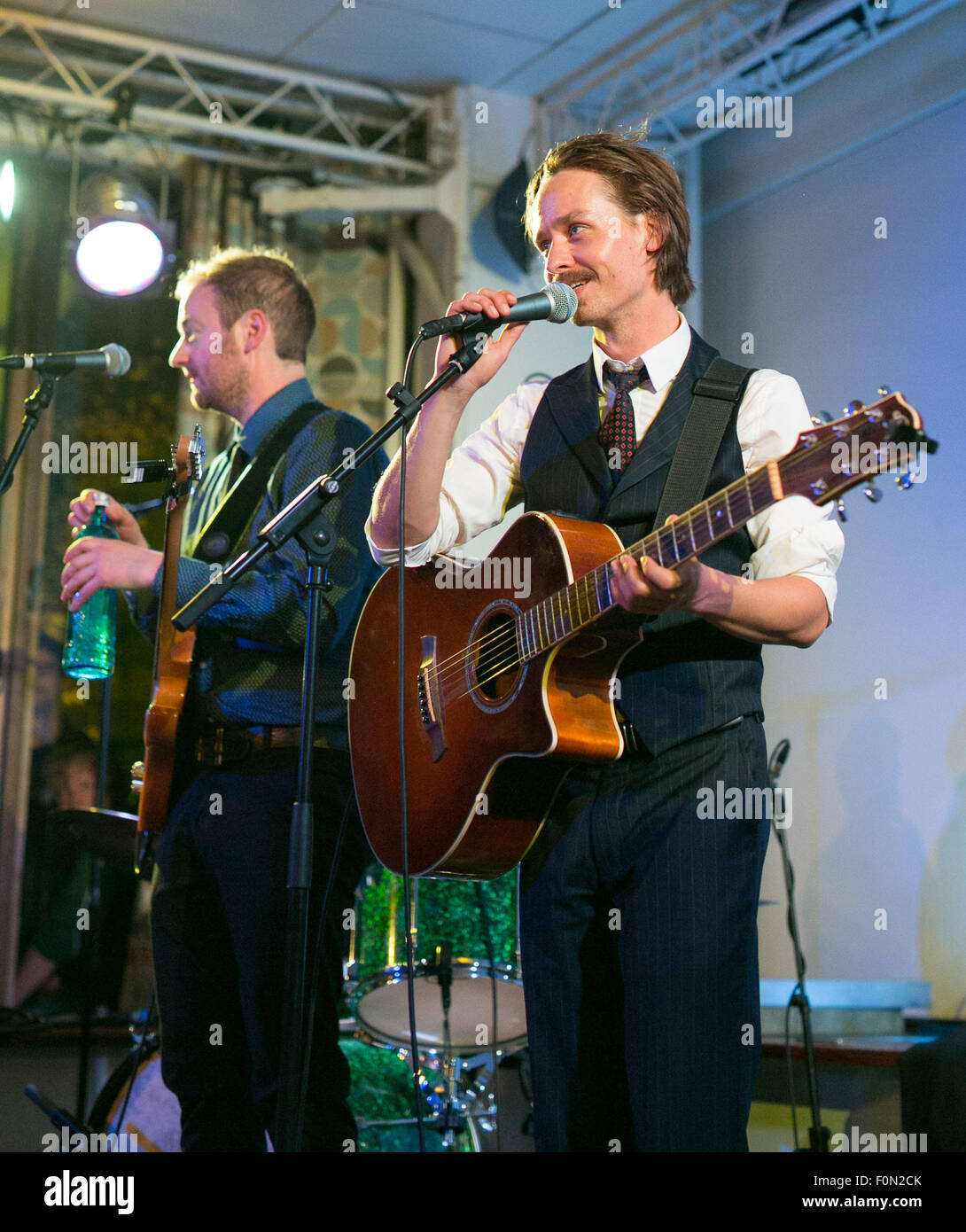 Actor Tom Schilling's debut concert at Deutsches Theater in the Mitte ...