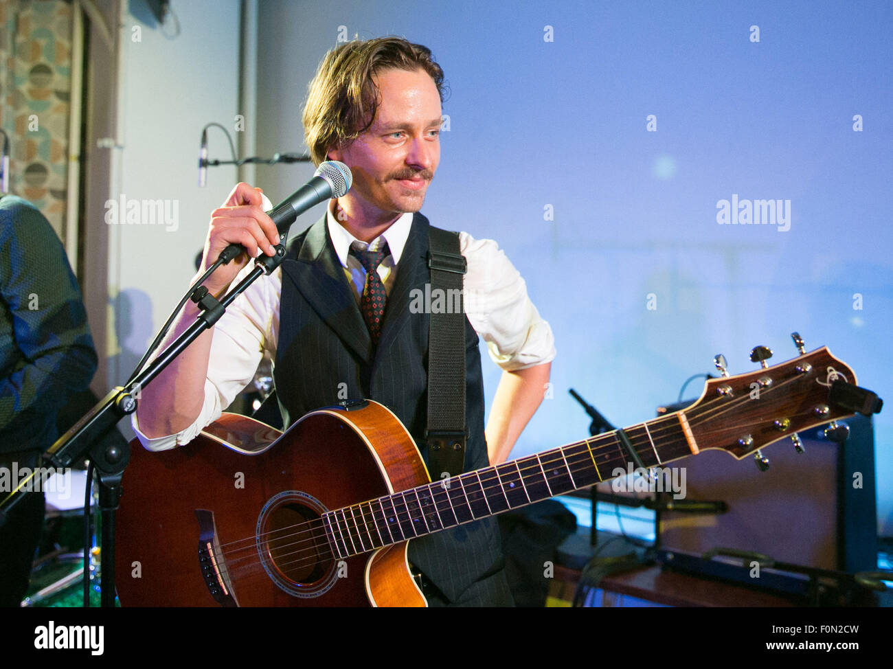 Actor Tom Schilling's debut concert at Deutsches Theater in the Mitte ...