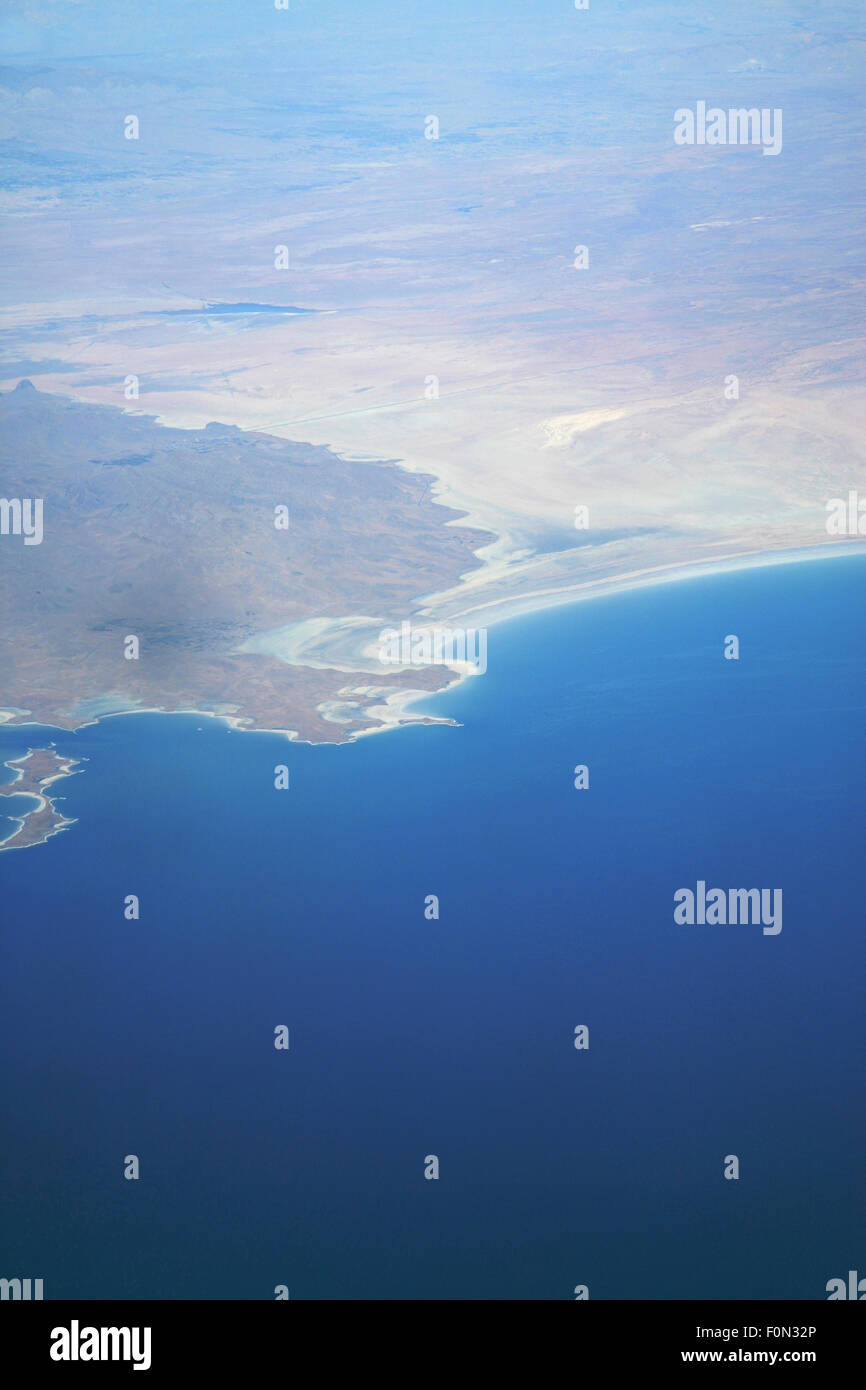 Aerial view of the Iranian coast line Stock Photo - Alamy