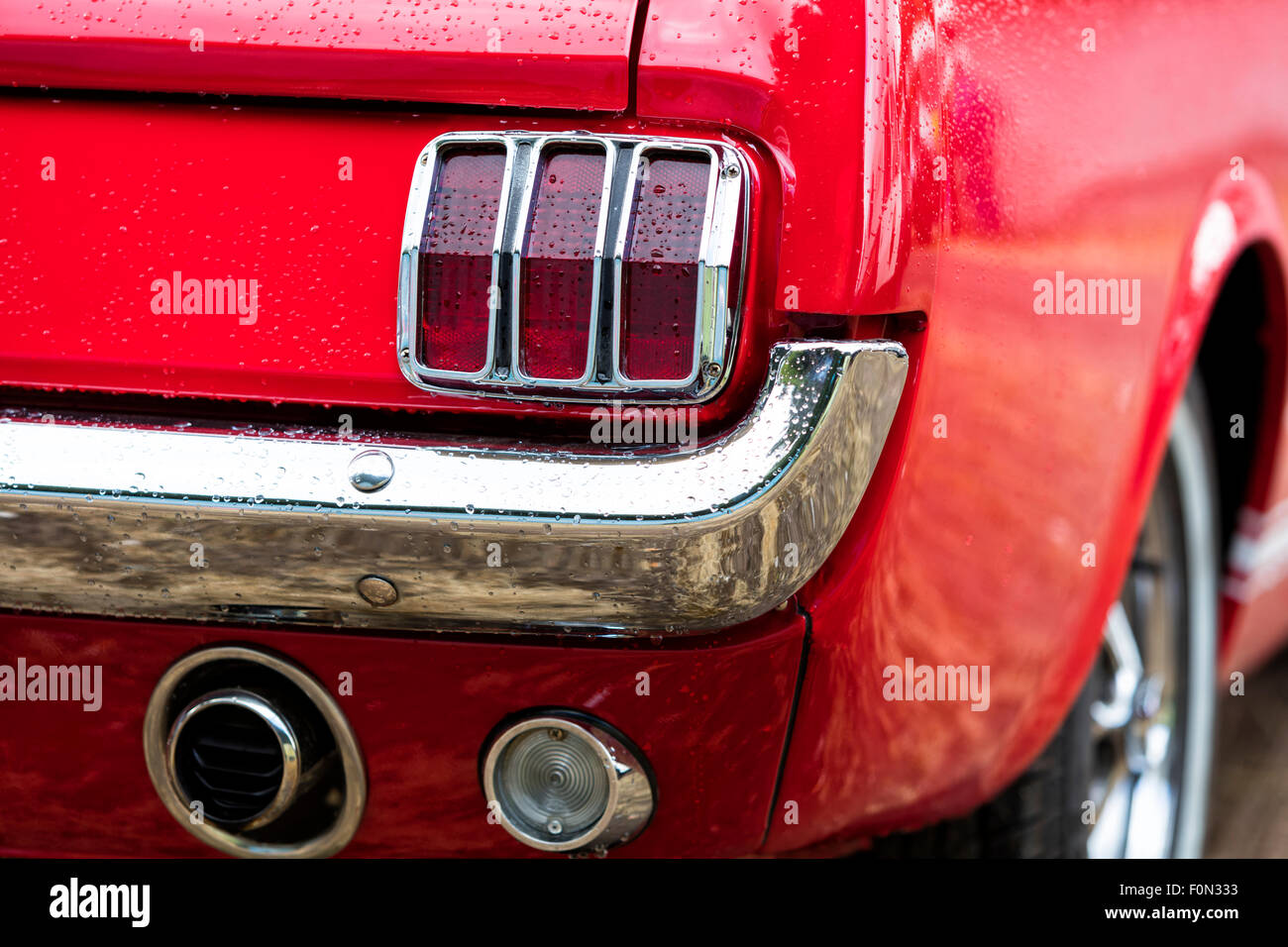American vintage car, rear view Stock Photo - Alamy