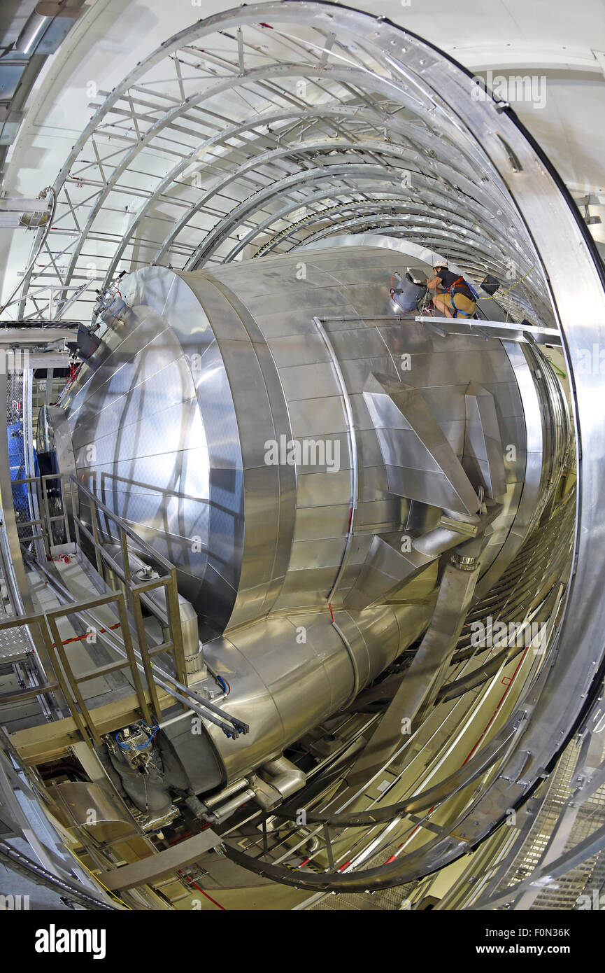 Karlsruhe, Germany. 17th Aug, 2015. The main spectrometer of the ...