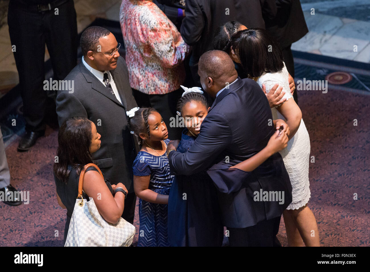The wife and daughters of slain State Senator Clementa Pinckney ...