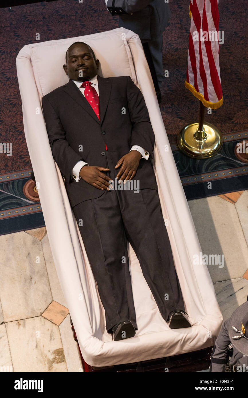 The body of slain State Senator Clementa Pinckney lying in State in the ...