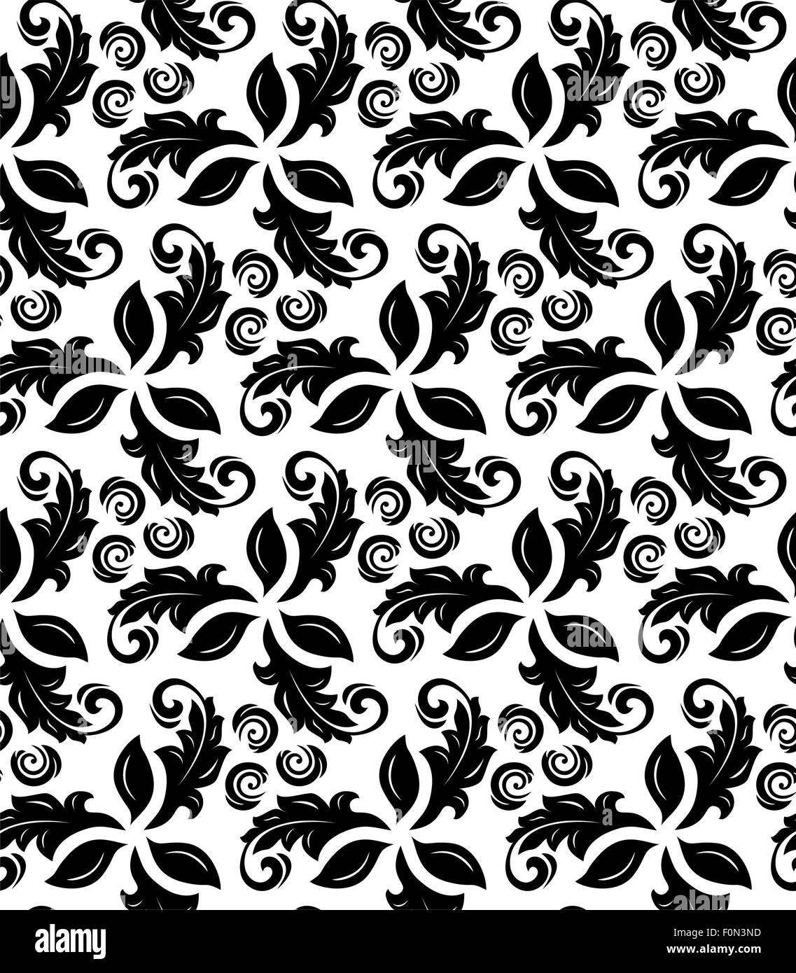 Floral Fine Seamless Vector Pattern Stock Vector Image & Art - Alamy