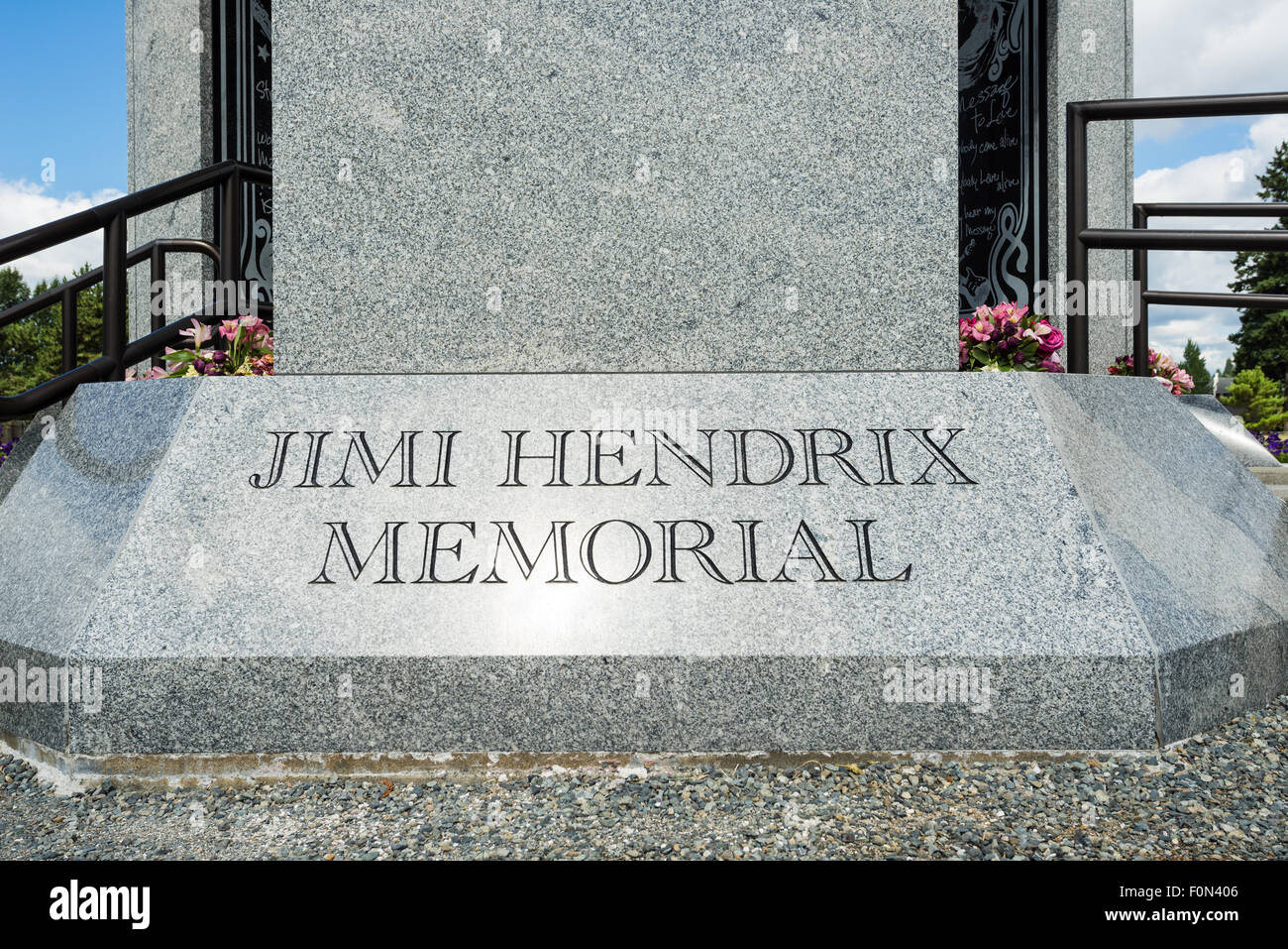 Jimi Hendrix Memorial, Renton, WA Stock Photo - Alamy