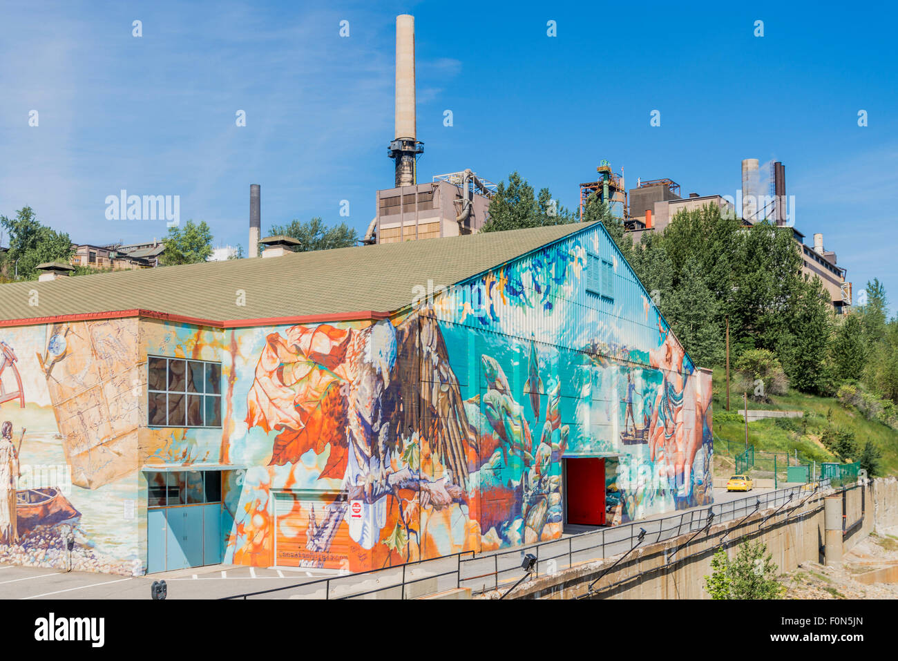 Mural cominco smelter trail british hi-res stock photography and images ...