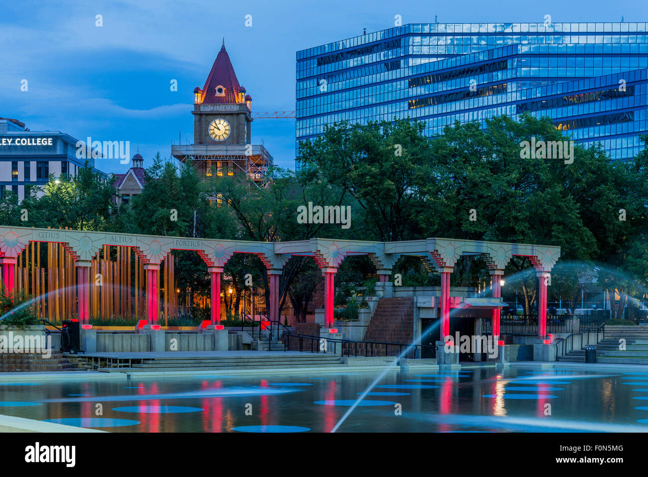 Olympic Plaza, Calgary, Alberta, Canada Stock Photo - Alamy