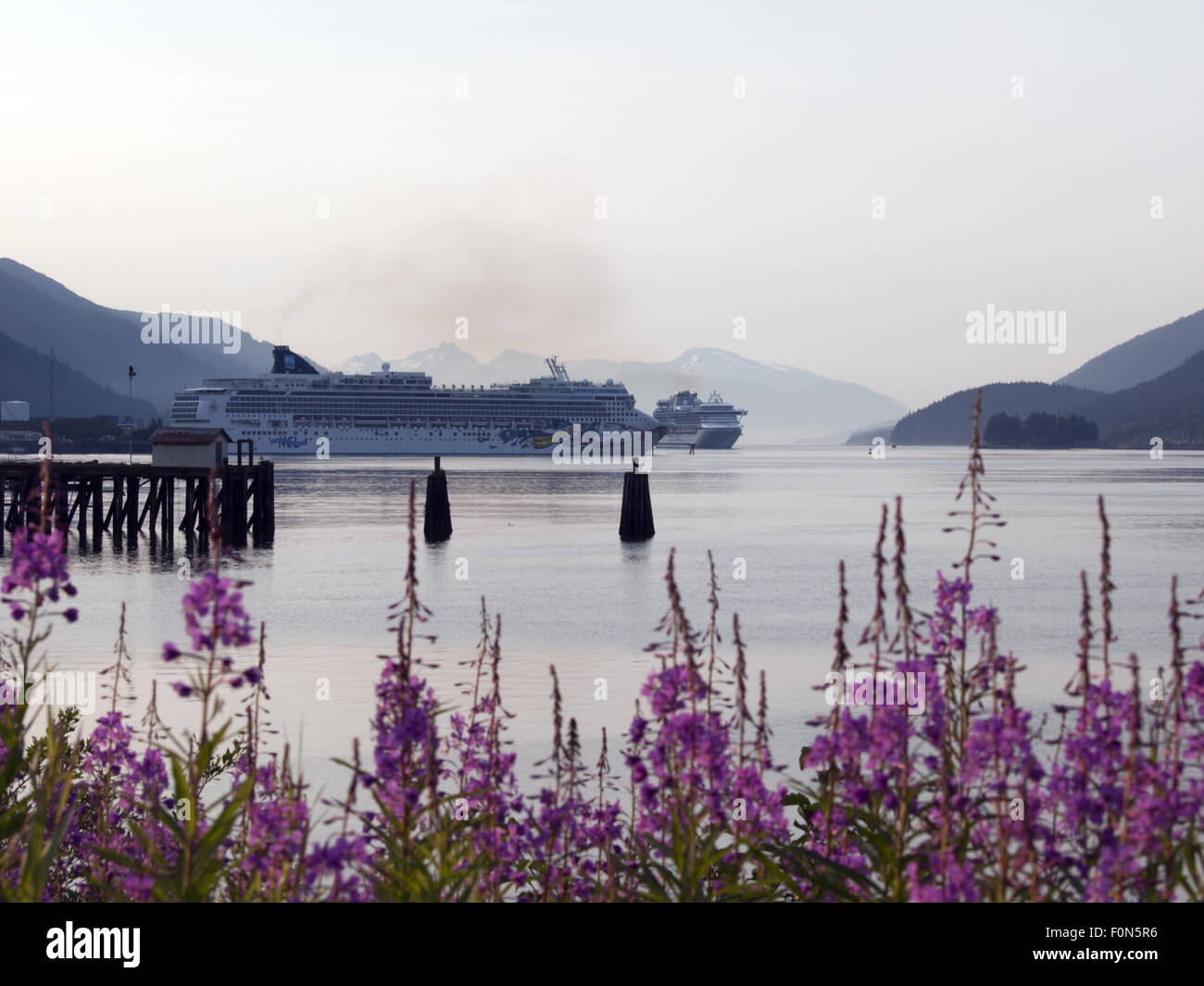 Cruise Ships in Juneau, Alaska Stock Photo - Alamy