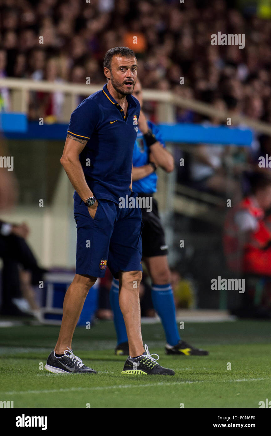 Florence, Italy. 2nd Aug, 2015. Luis Enrique (Barcelona) Football ...