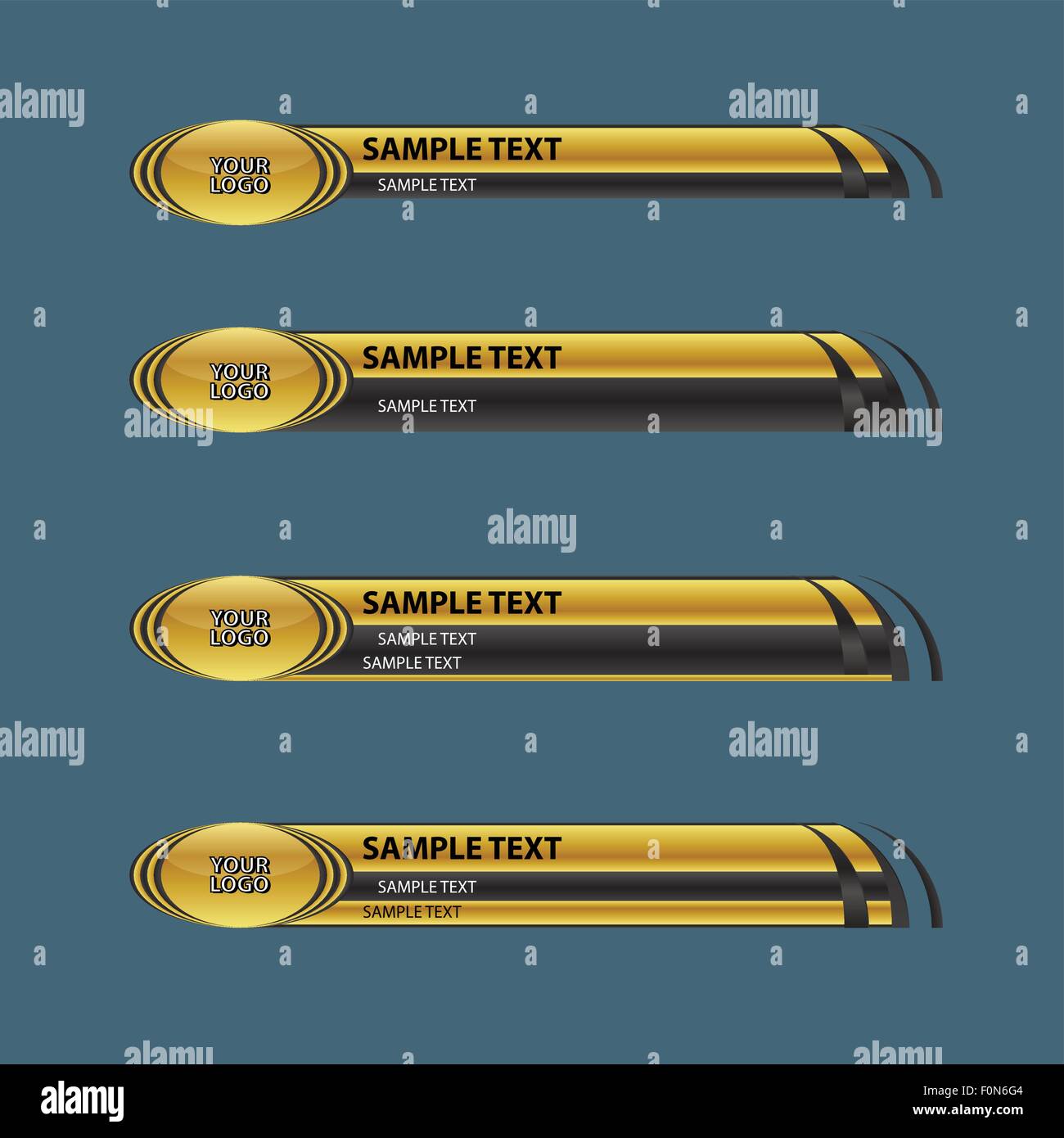 lowerthird banner bar name Stock Vector Image & Art - Alamy