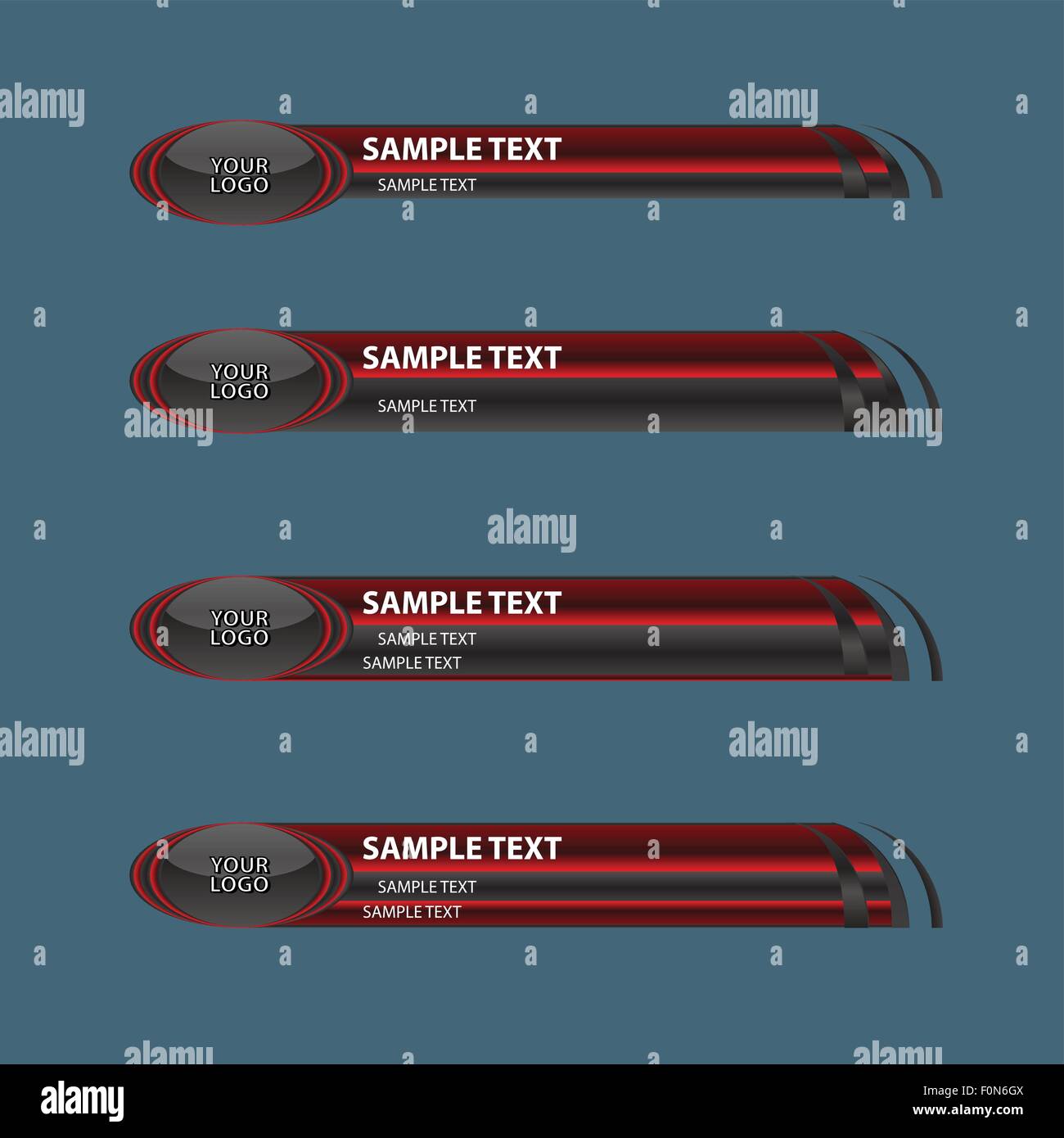 lowerthird banner bar name Stock Vector Image & Art - Alamy