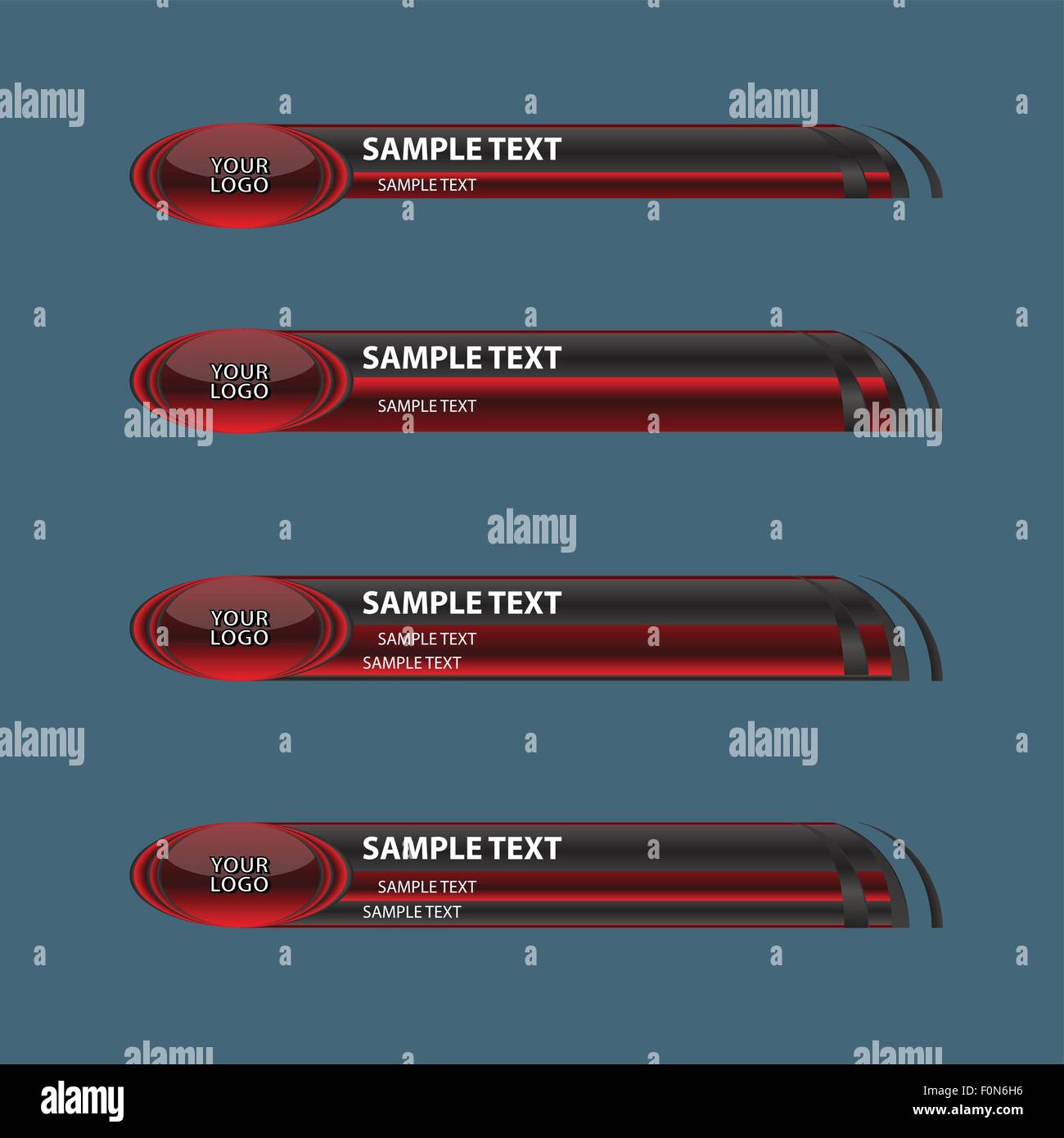 lowerthird banner bar name Stock Vector Image & Art - Alamy