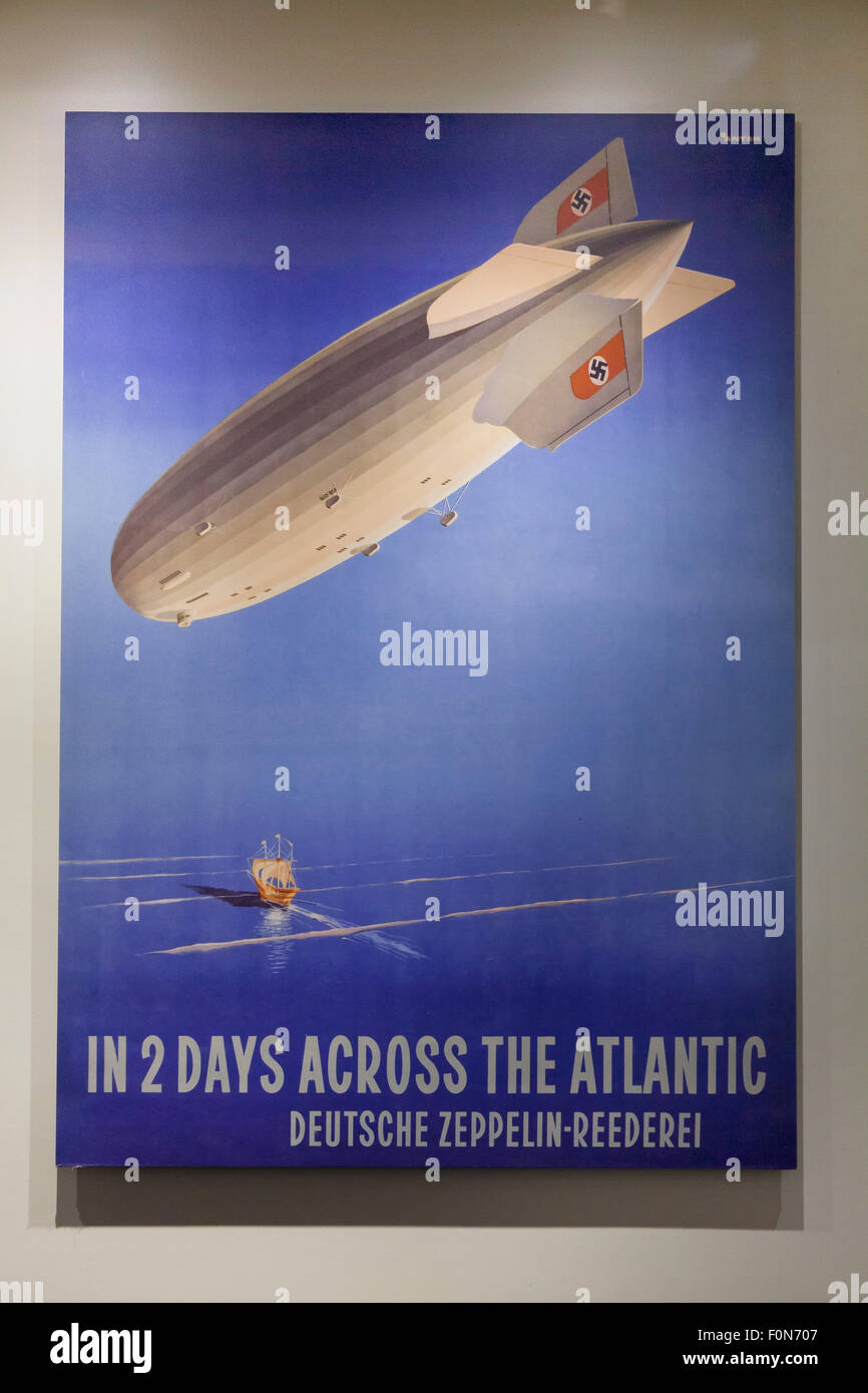 Vintage Deutsche Zeppelin Reederei advertisement poster, circa 1930s ...