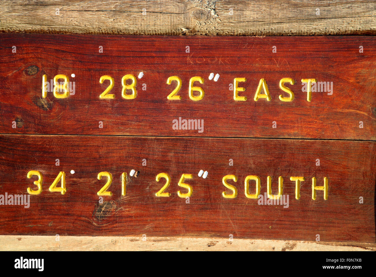 The Most South-western point of the African continent. Cape Town, South ...