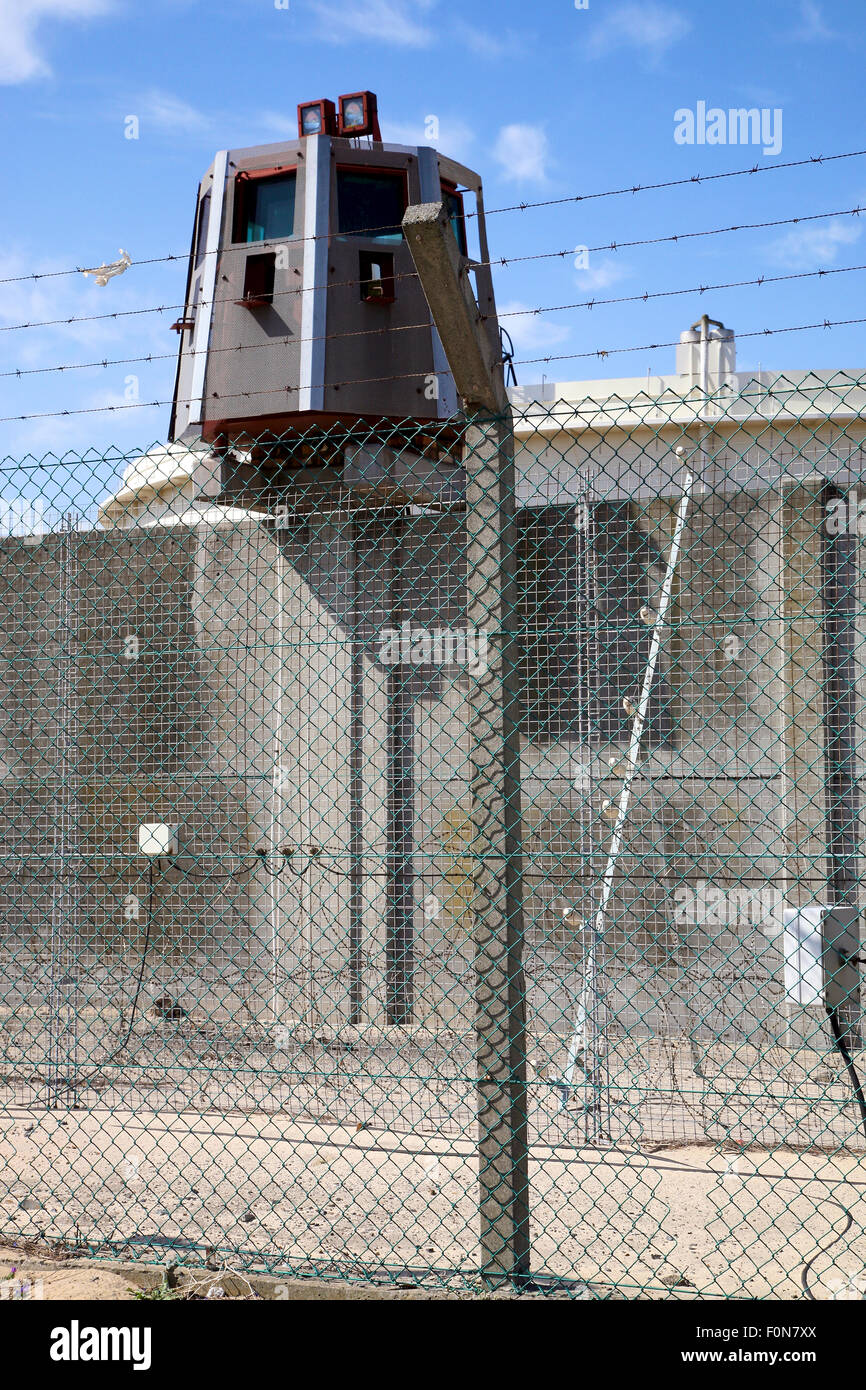 Razor Wire Security infrastructure protecting the petroleum stock in ...