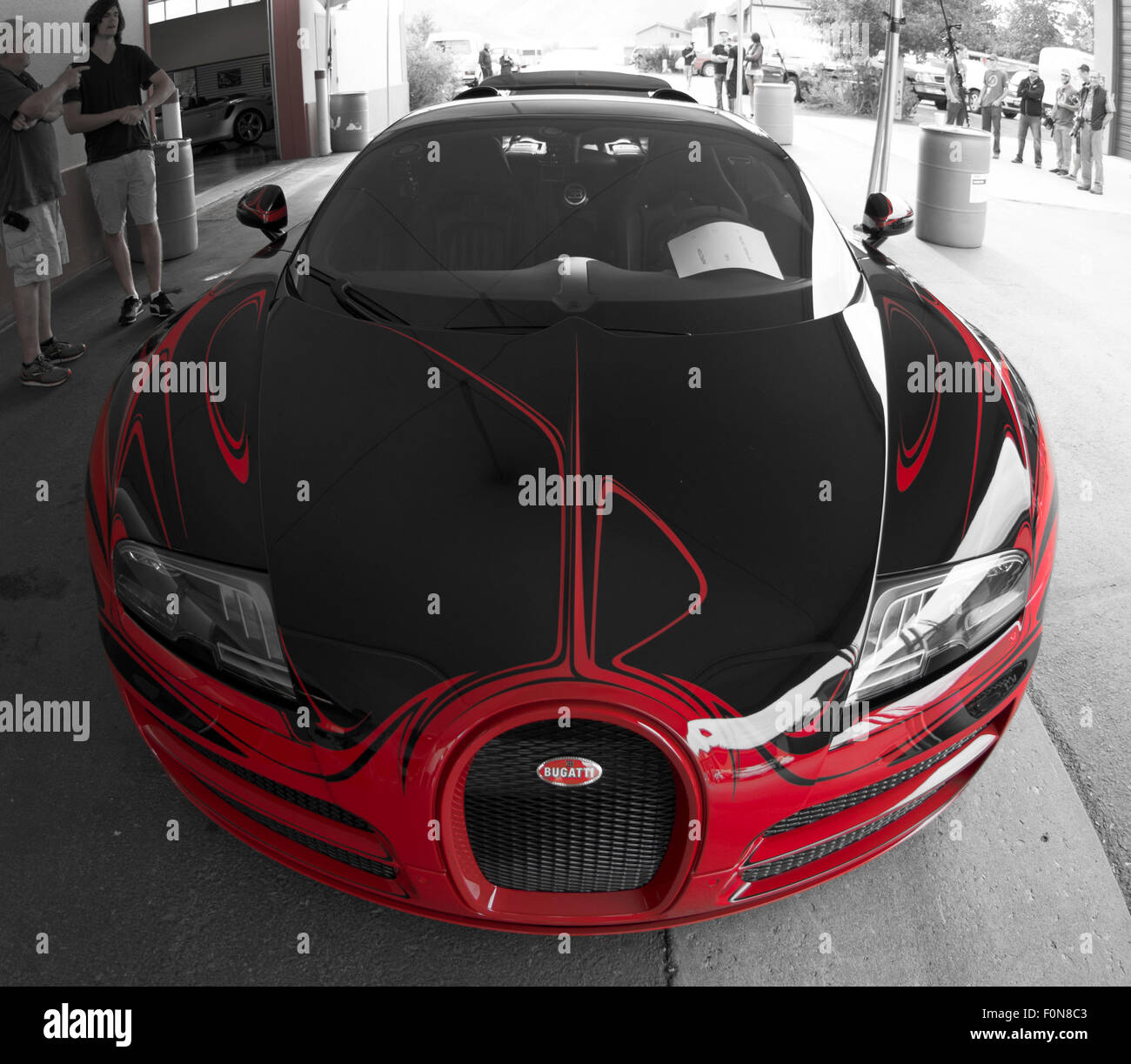 Front image of Veyron Bugatti, the Hellbug Stock Photo - Alamy