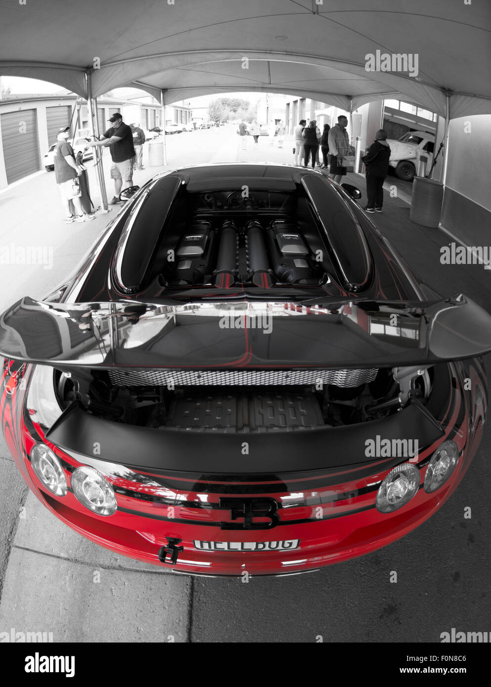 Rear image of Veyron Bugatti, the Hellbug Stock Photo - Alamy