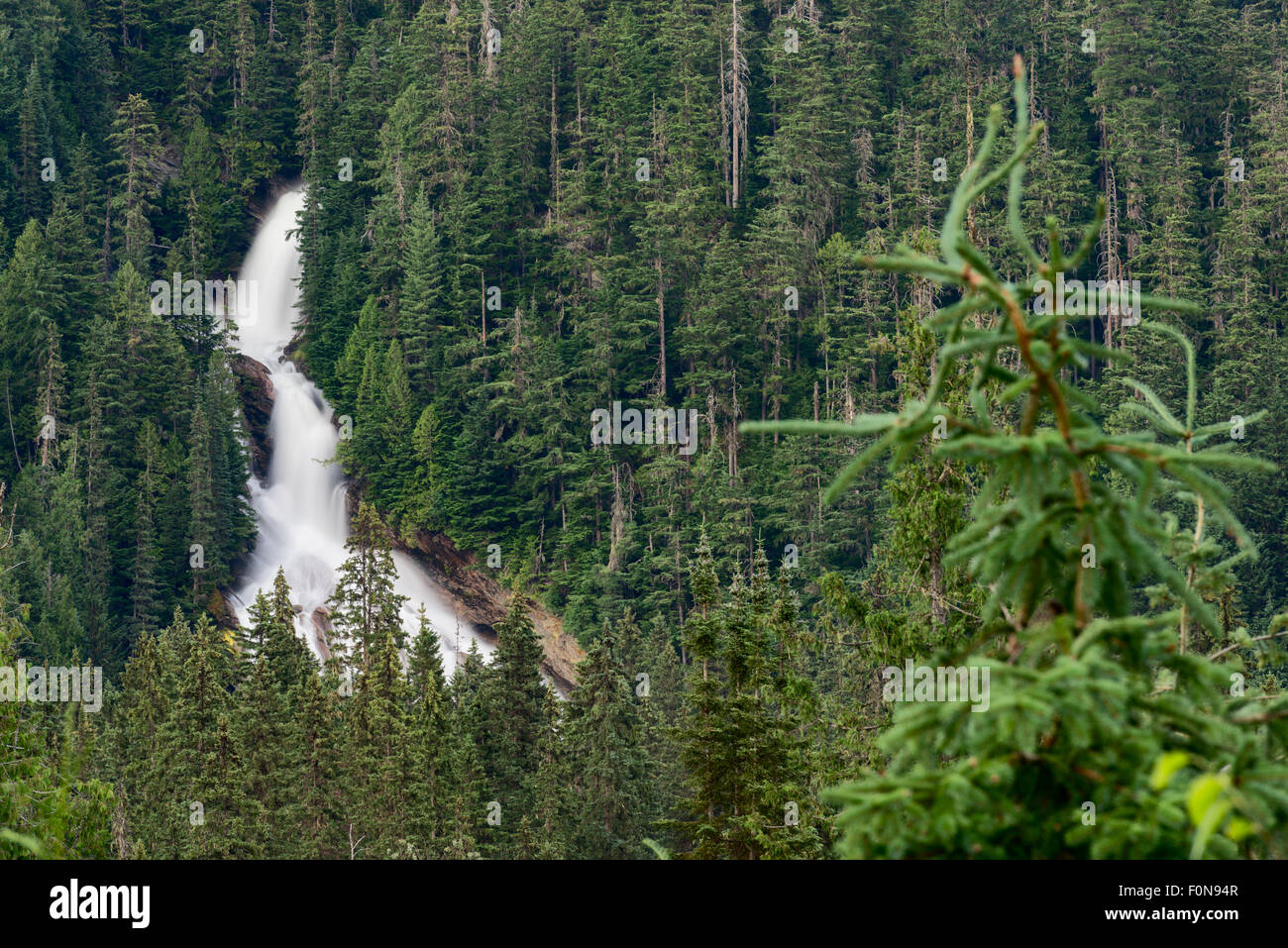 Pyramid Falls Blue River Stock Photo - Alamy