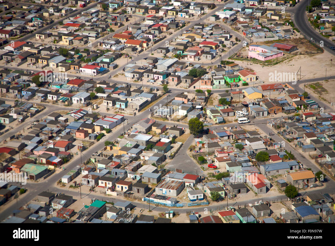 Aerial View from Cape Town landing at the airport Stock Photo - Alamy