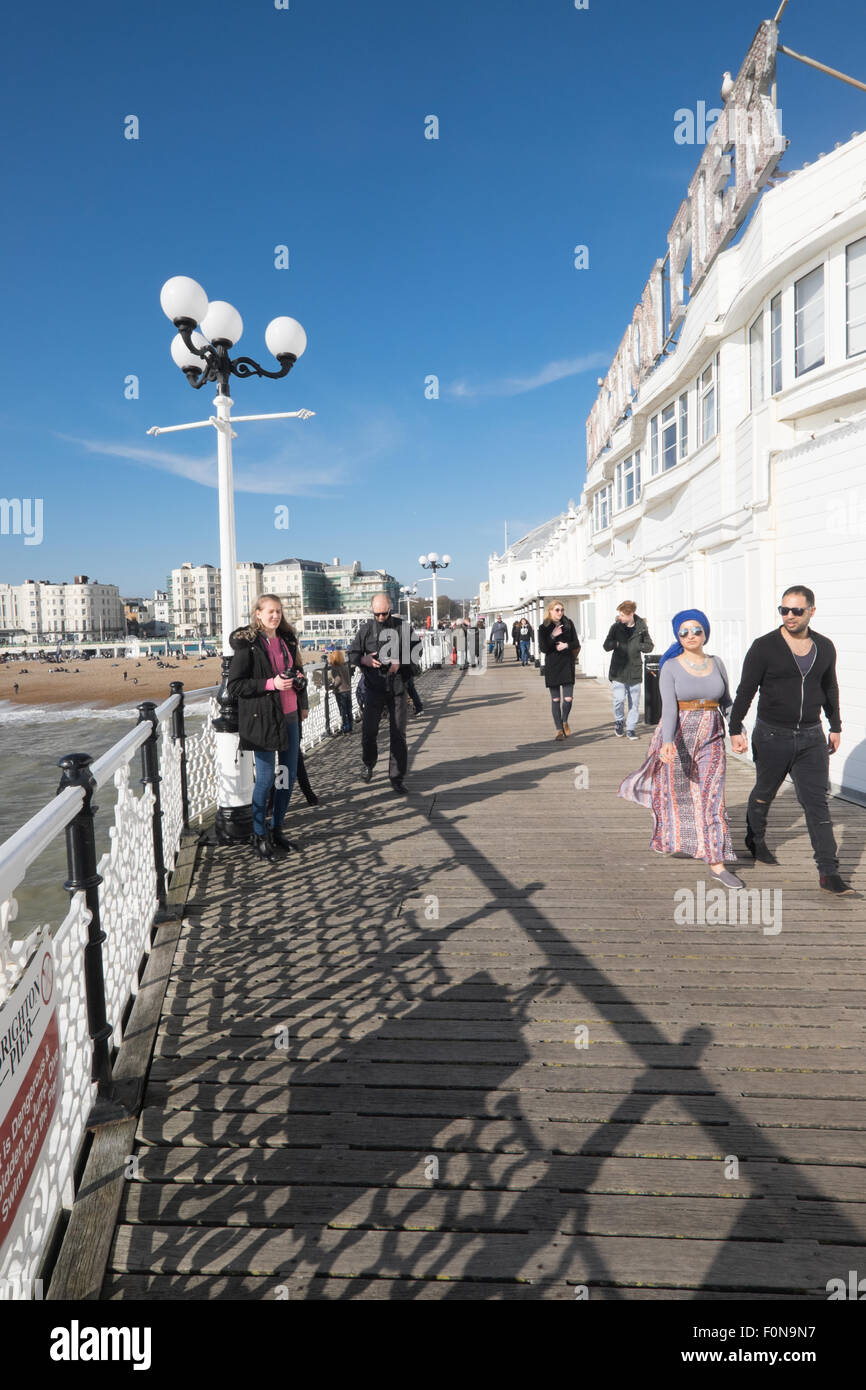 Brighton pier and seafront in winter sunshine Stock Photo - Alamy