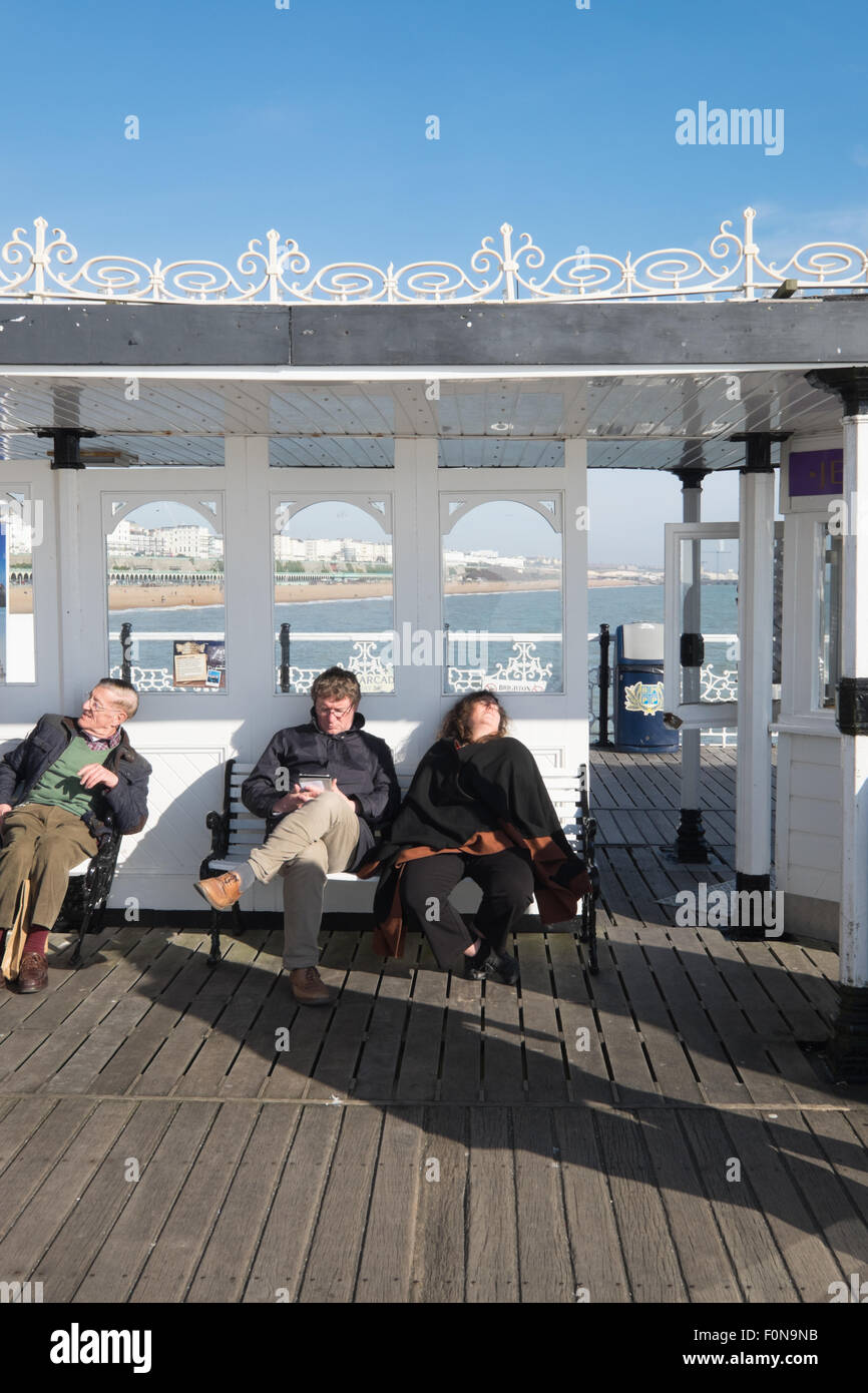 Brighton pier and seafront in winter sunshine Stock Photo - Alamy
