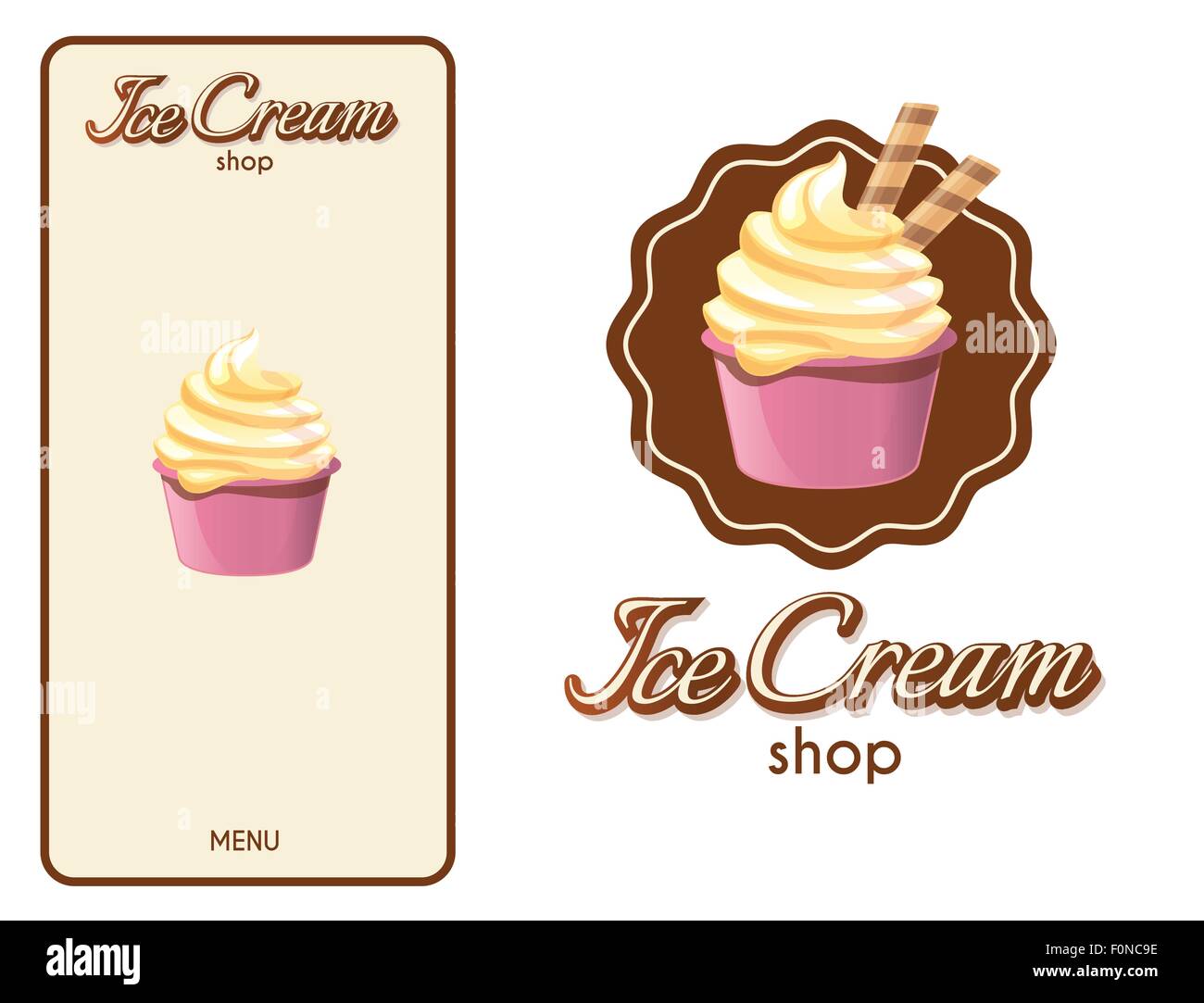 Man ice cream in Stock Vector Images - Alamy