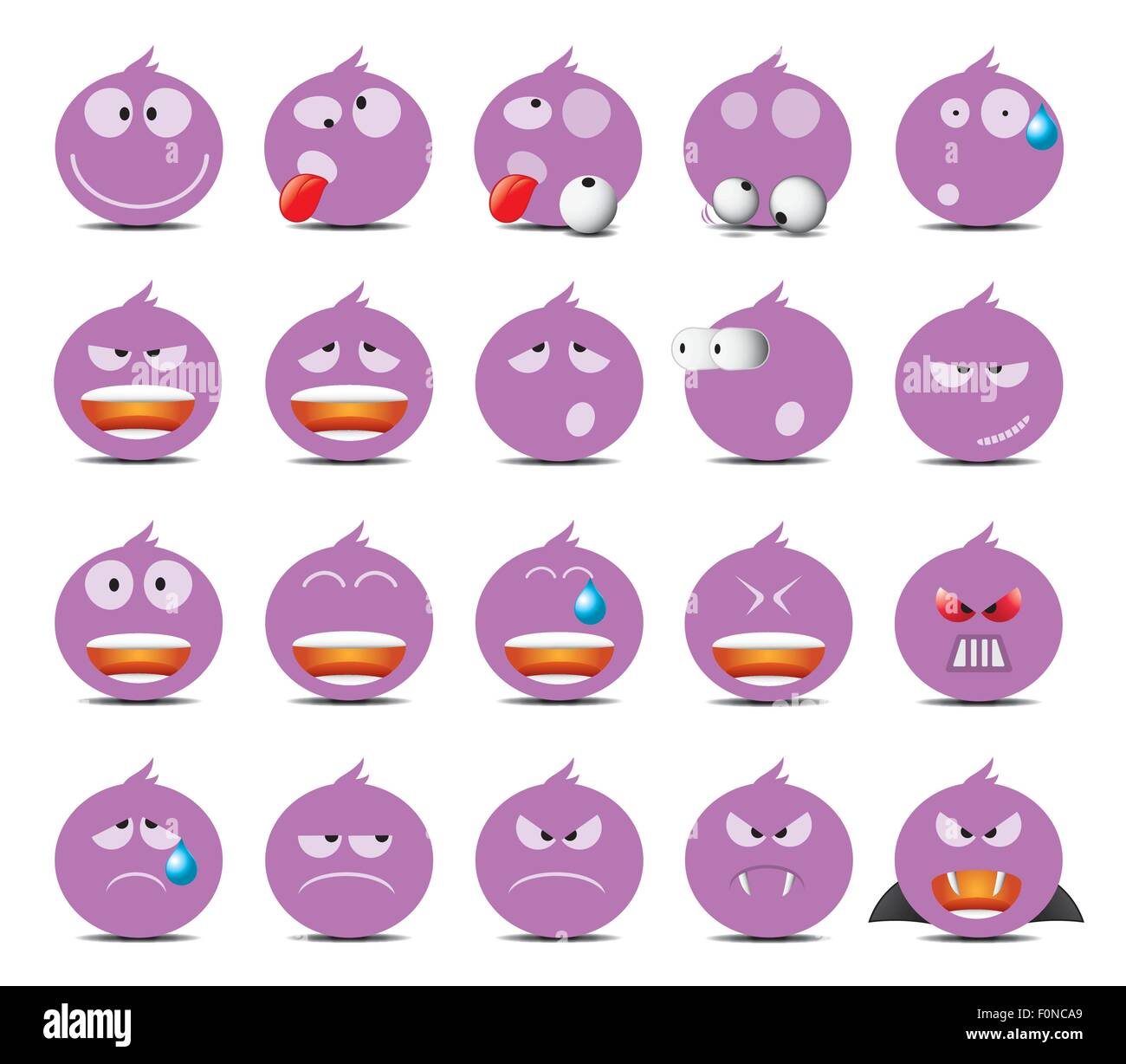 Human face emoticon winking expression hi-res stock photography and ...