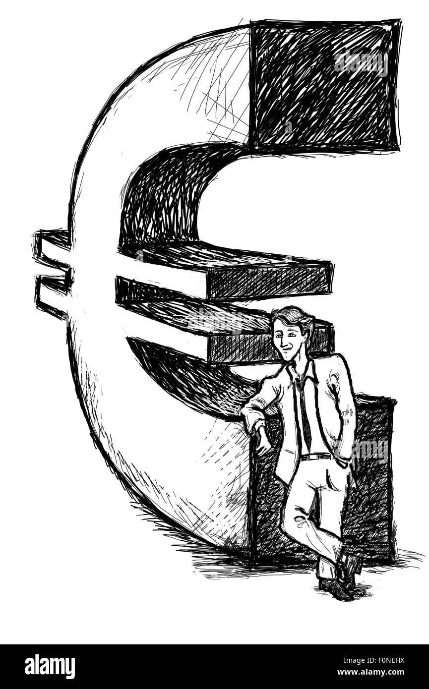 Euro symbol drawing hi-res stock photography and images - Alamy