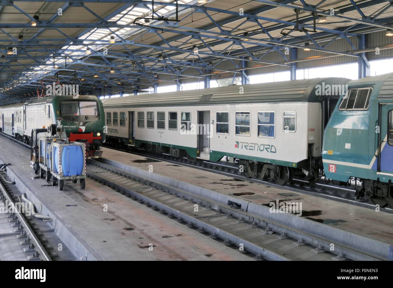Trenord, regional railways of Lombardy region (Italy), depot and ...