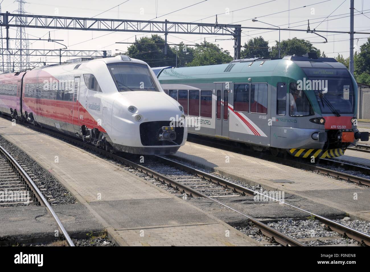 Trenord, regional railways of Lombardy region (Italy), depot and ...