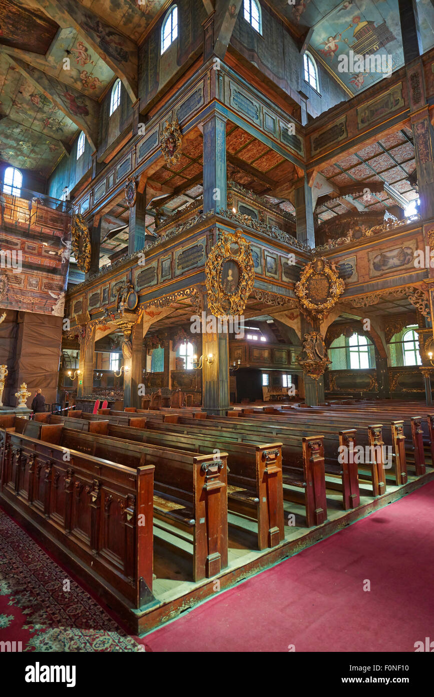 Interior shot magnificently decorated wooden hi-res stock photography ...