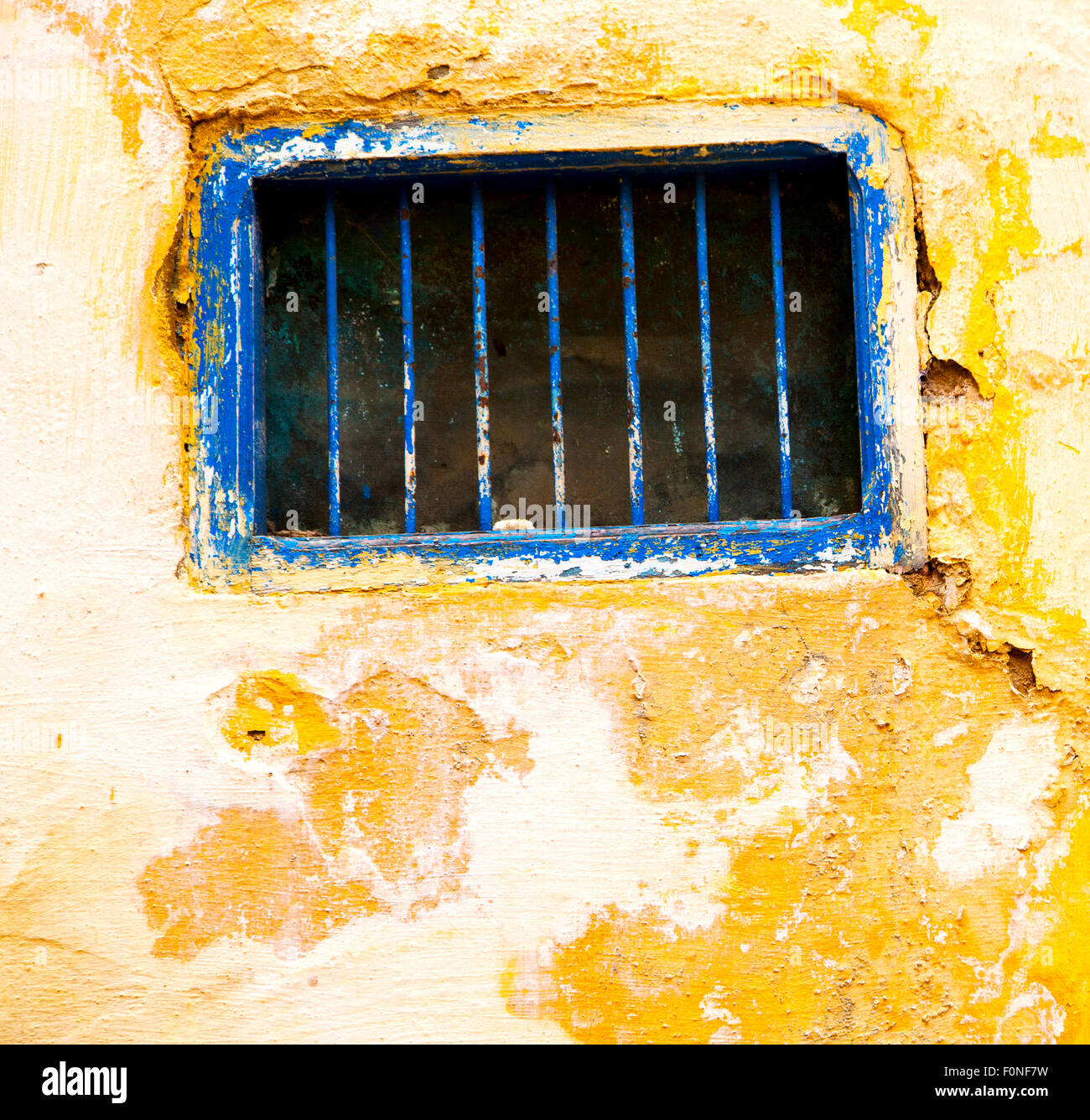 window in morocco africa and old construction wal brick historical ...