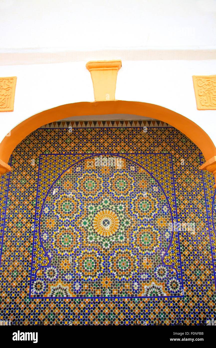 Decorative Tiled Wall, Rabat, Morocco, North Africa Stock Photo - Alamy