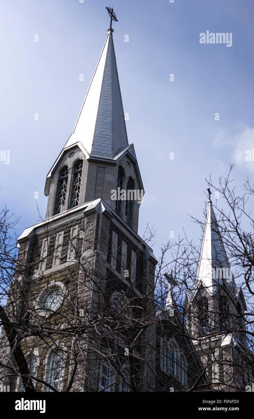 Quebec, Baie Saint Paul, the St Peter and Paul church Stock Photo - Alamy