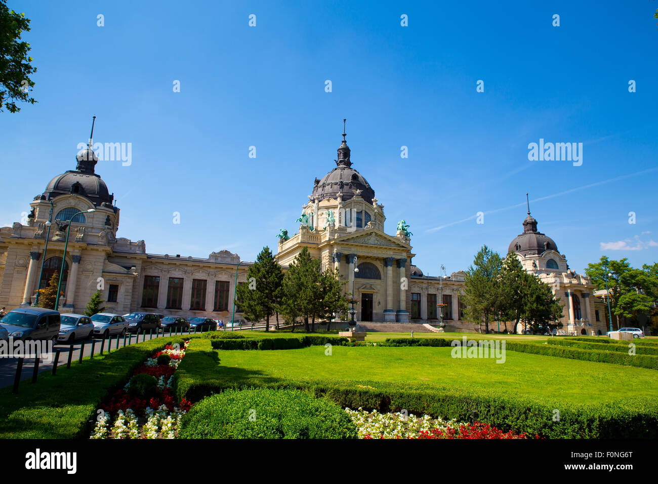 The Szechenyi Furdo in Budapest, Hungary Stock Photo - Alamy