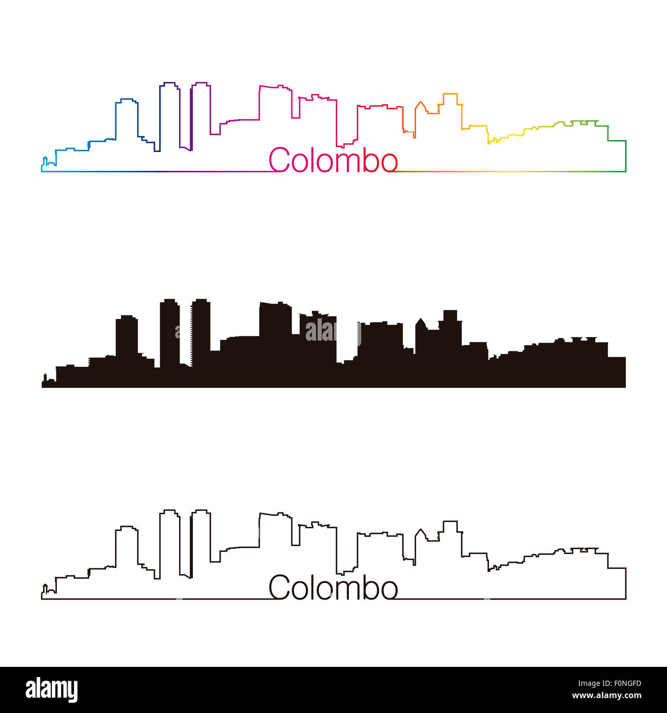 Downtown colombo Cut Out Stock Images & Pictures - Alamy