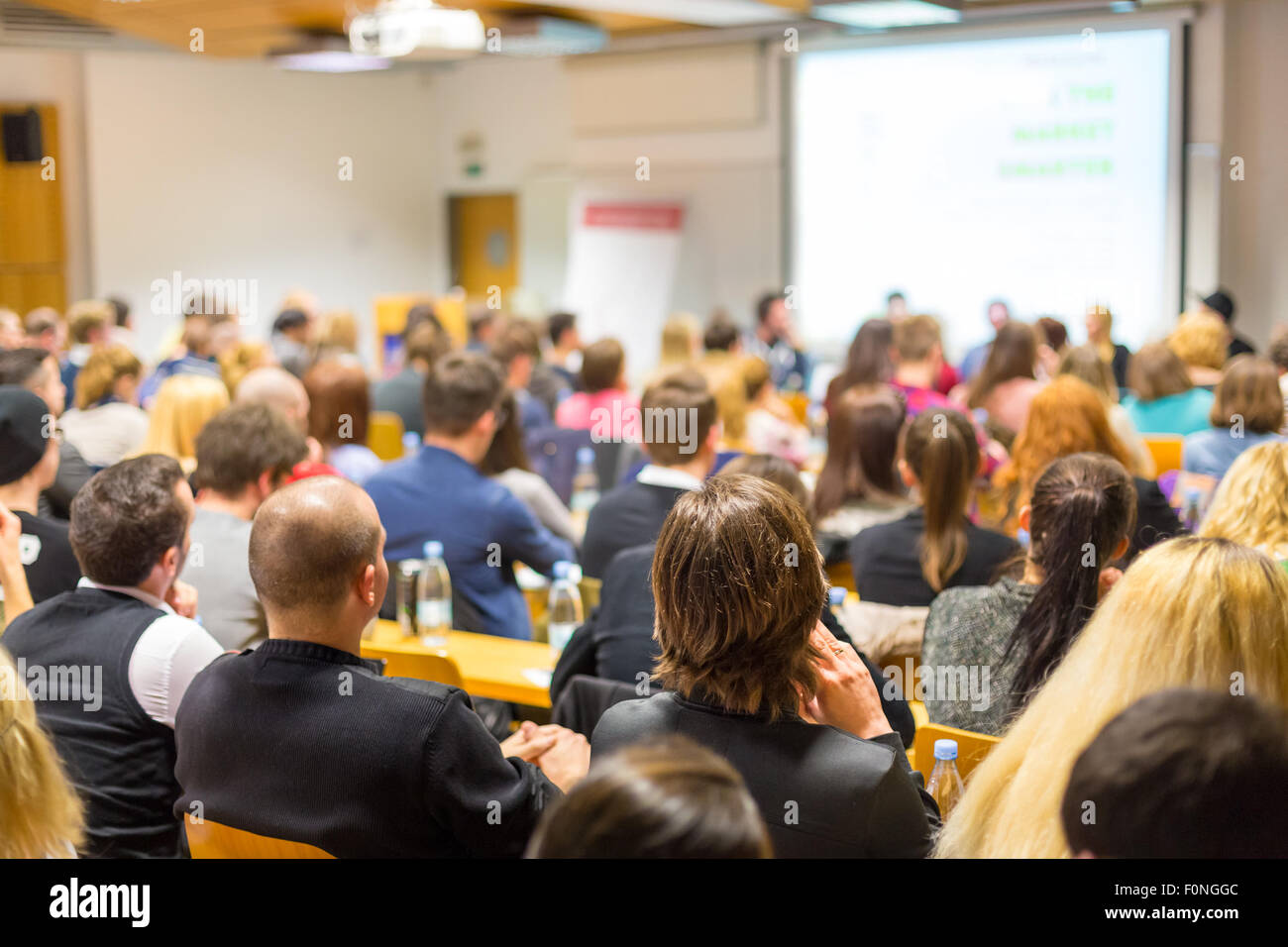 Workshop at university lecture hall Stock Photo - Alamy