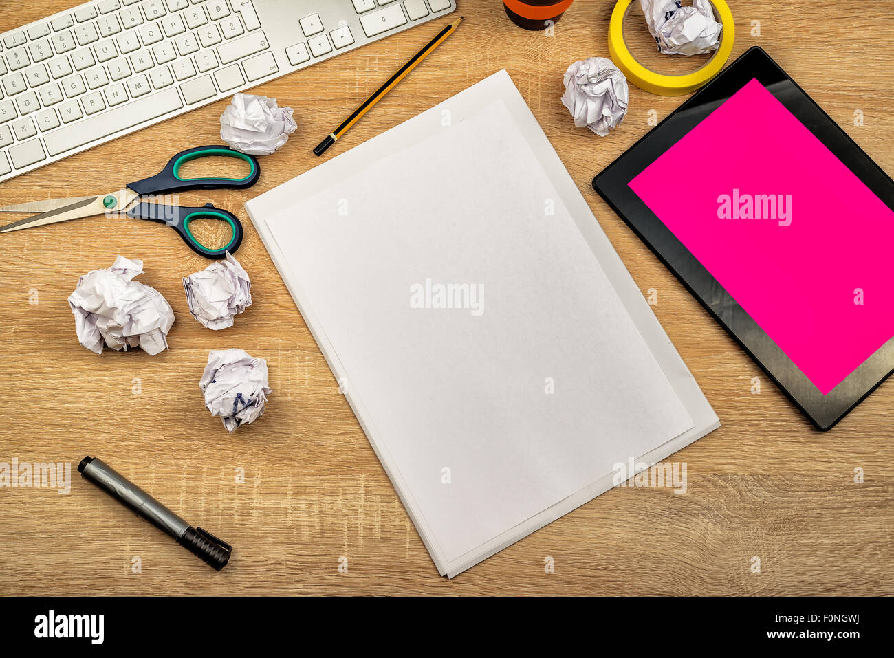 Blank drawing paper hi-res stock photography and images - Alamy