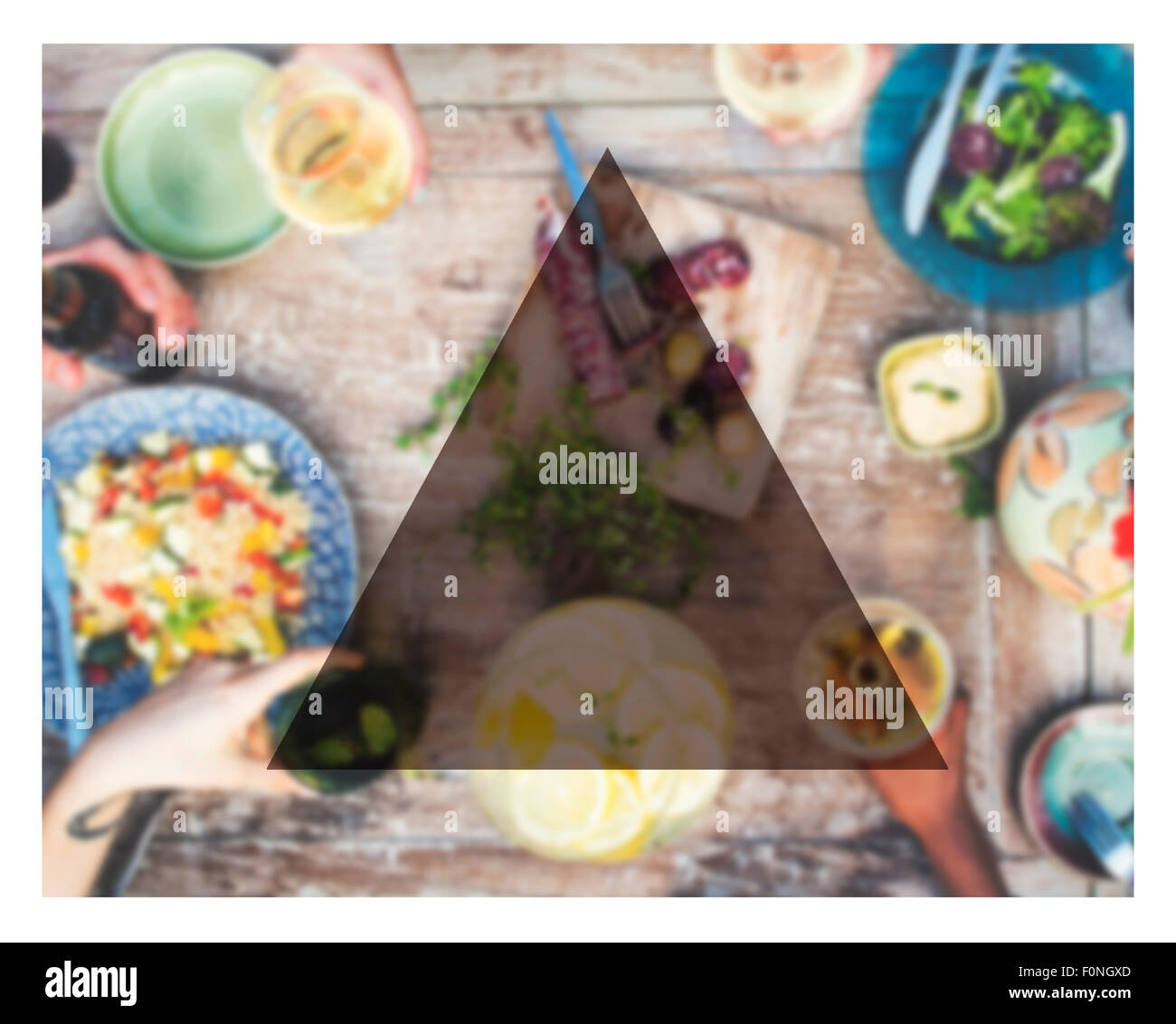 Summer Togetherness Friendship Triangle Copy Space Concept Stock Photo ...