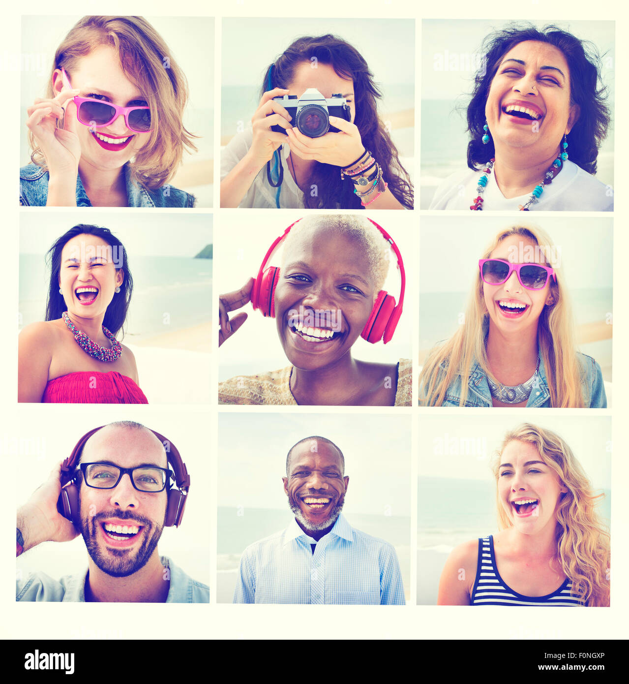 Friends Friendship Portrait Togetherness Fun Concept Stock Photo - Alamy