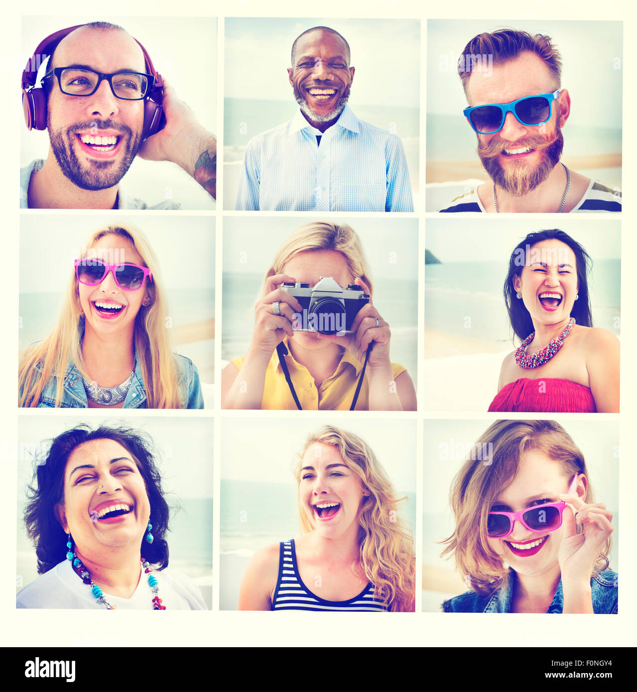 Friends Friendship Portrait Togetherness Fun Concept Stock Photo - Alamy