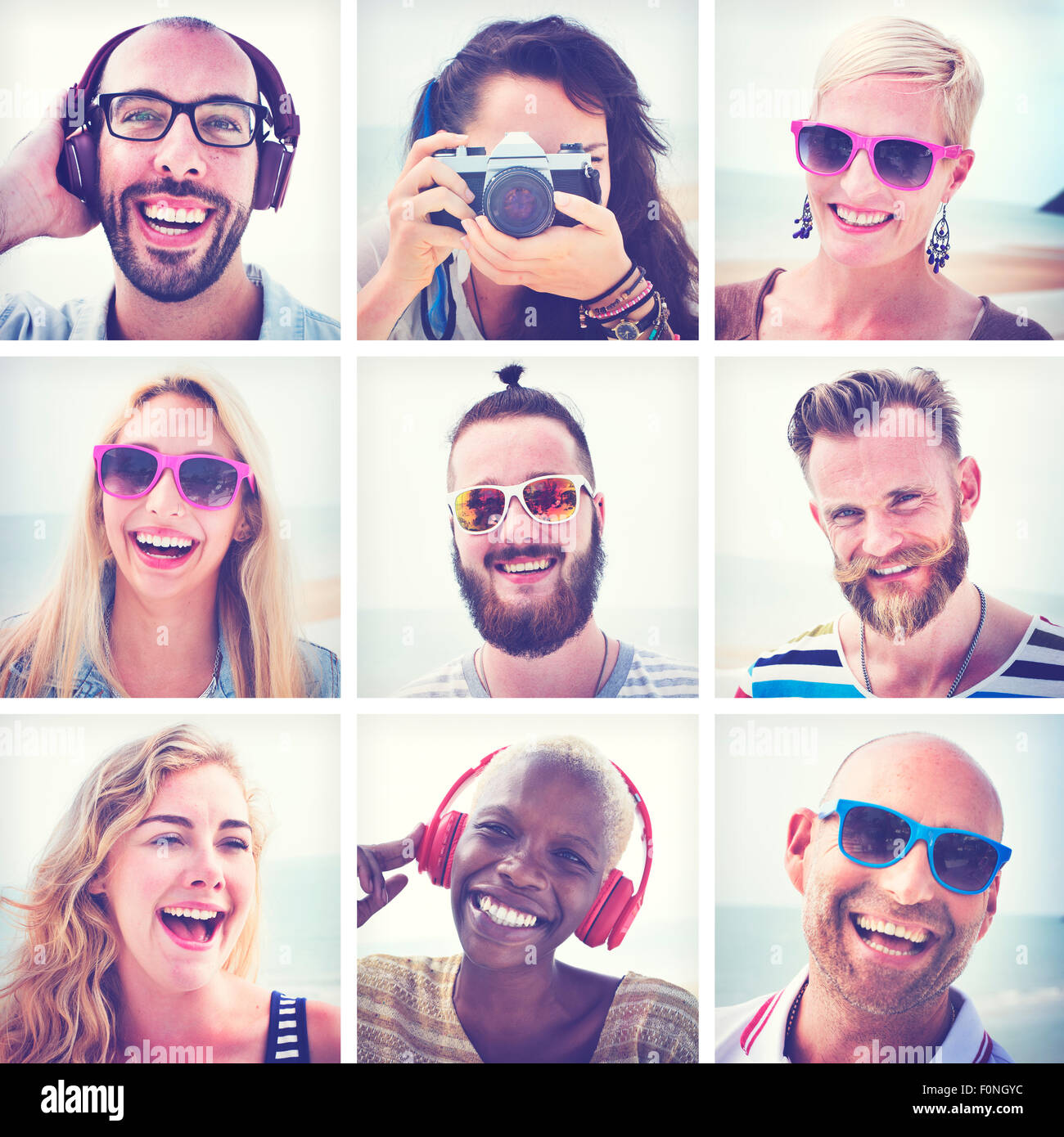 Friends Friendship Portrait Togetherness Fun Concept Stock Photo - Alamy