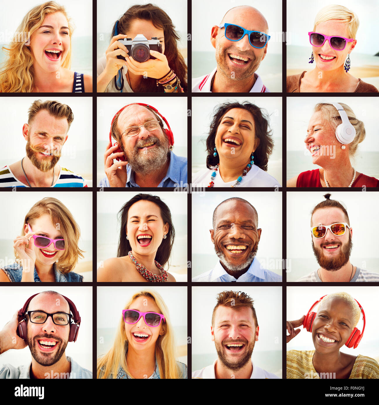 Friends Friendship Portrait Togetherness Fun Concept Stock Photo - Alamy