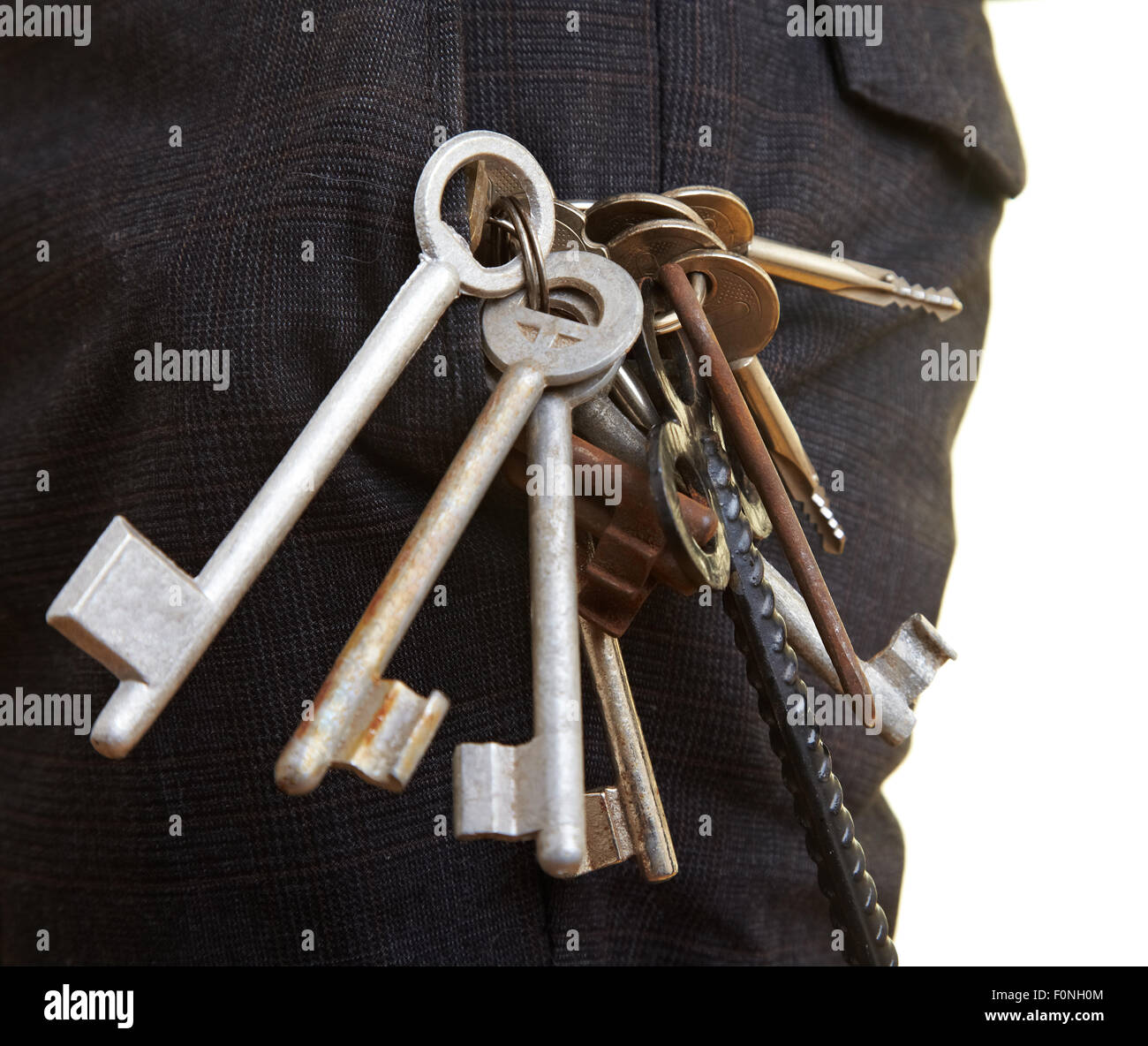 Pocket with many keys Stock Photo - Alamy