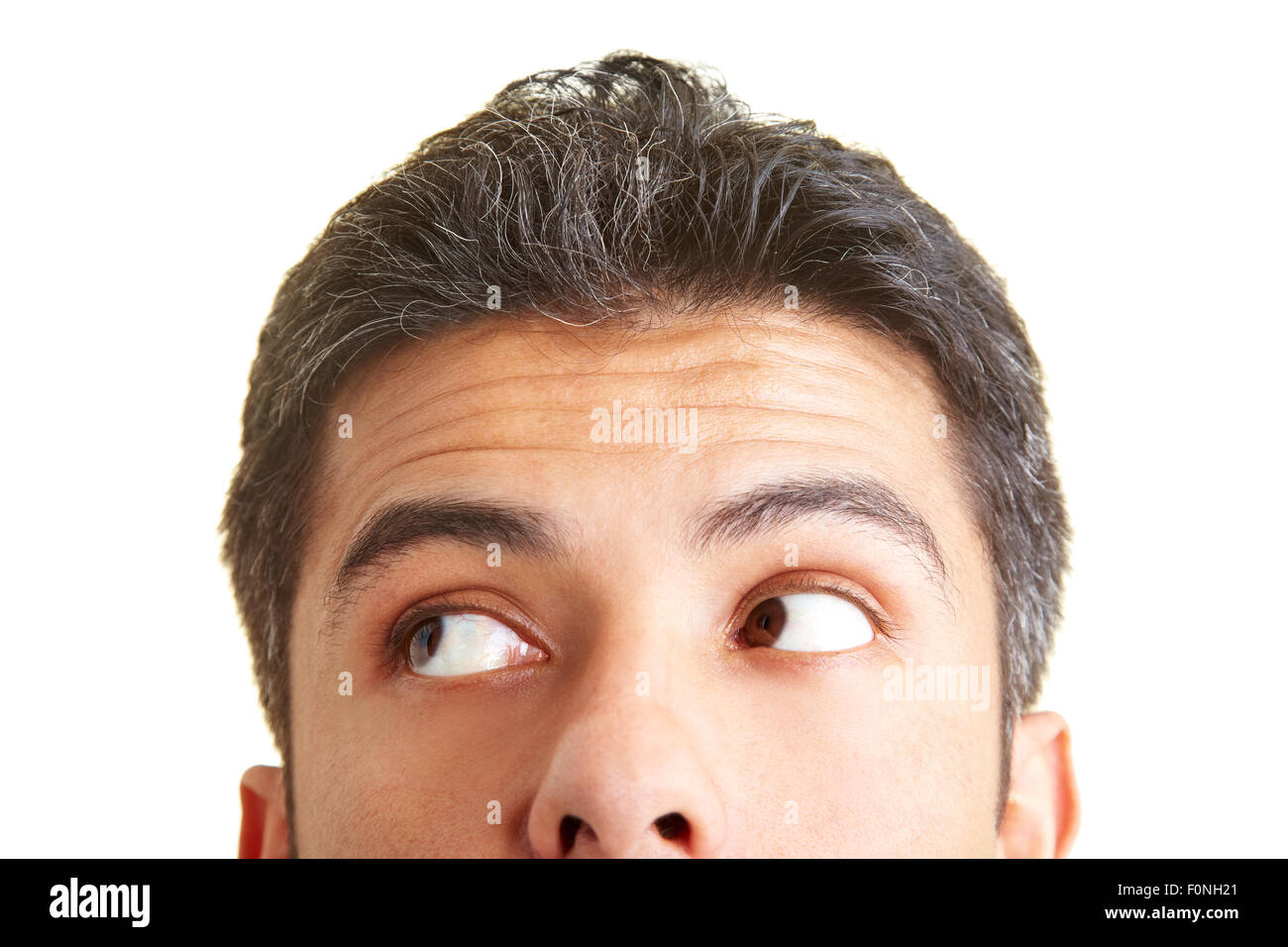 Male face looking to the side Stock Photo - Alamy