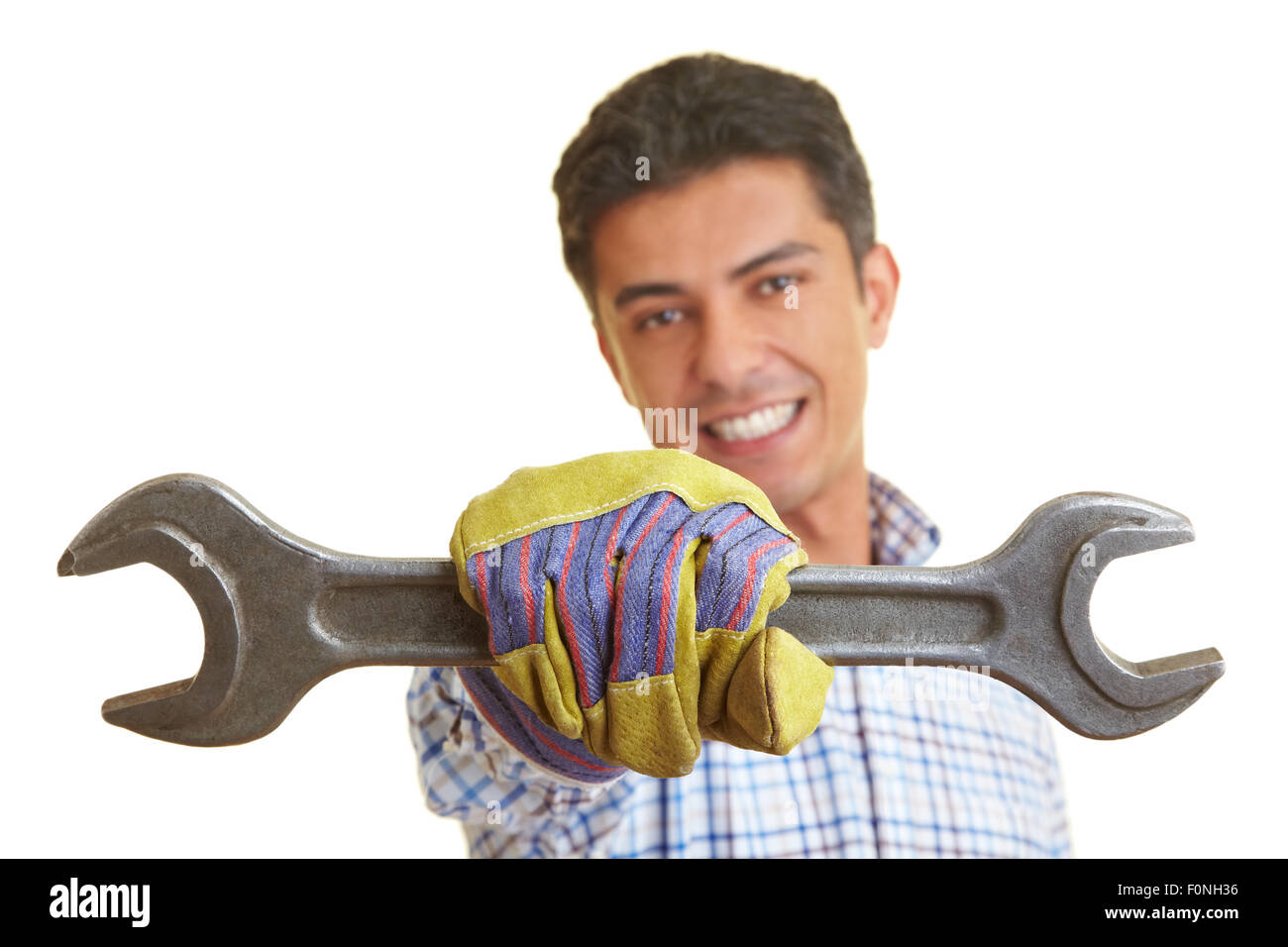 Open jaw wrench hi-res stock photography and images - Alamy